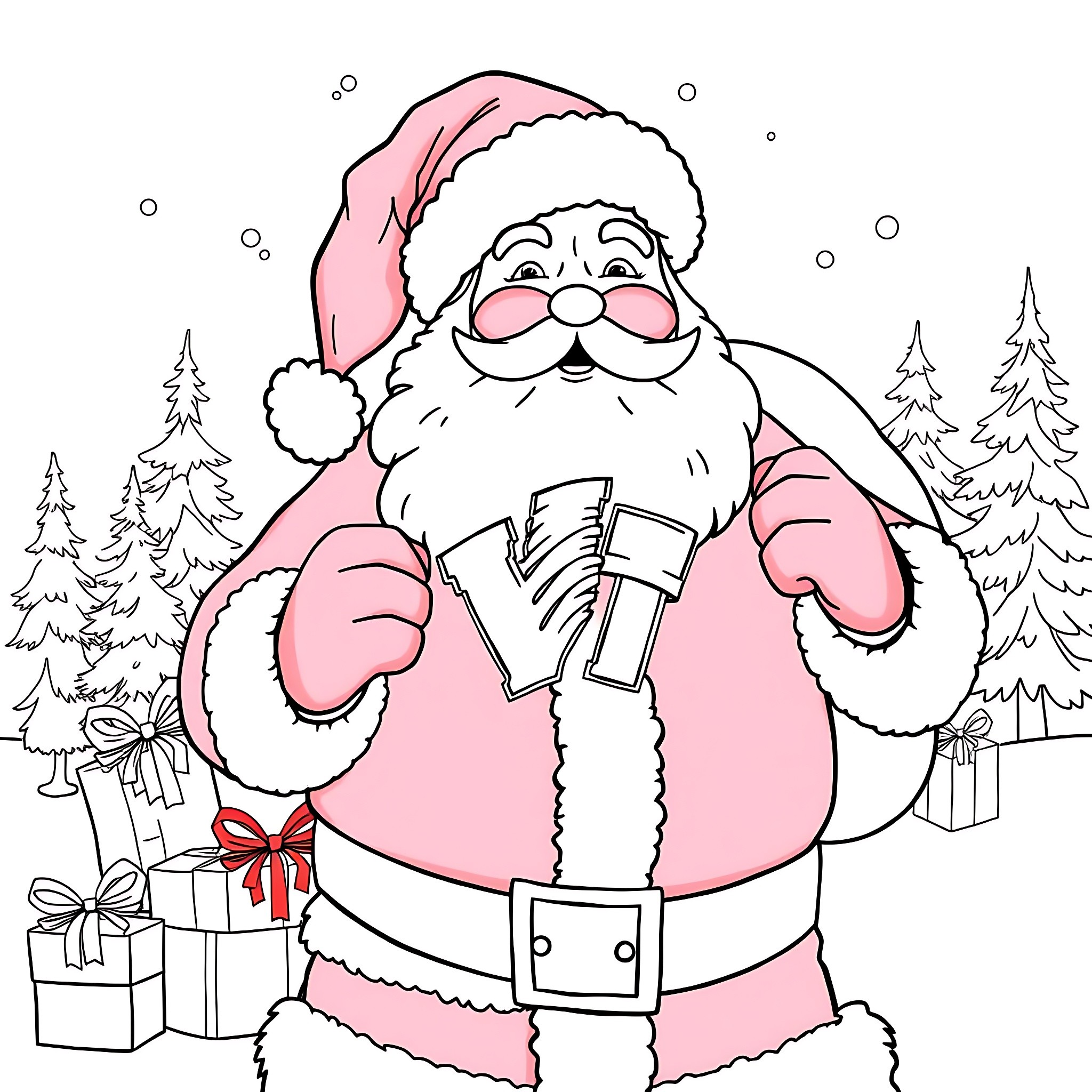 90 Best Santa Claus Coloring Pages (Free Printable PDFs)