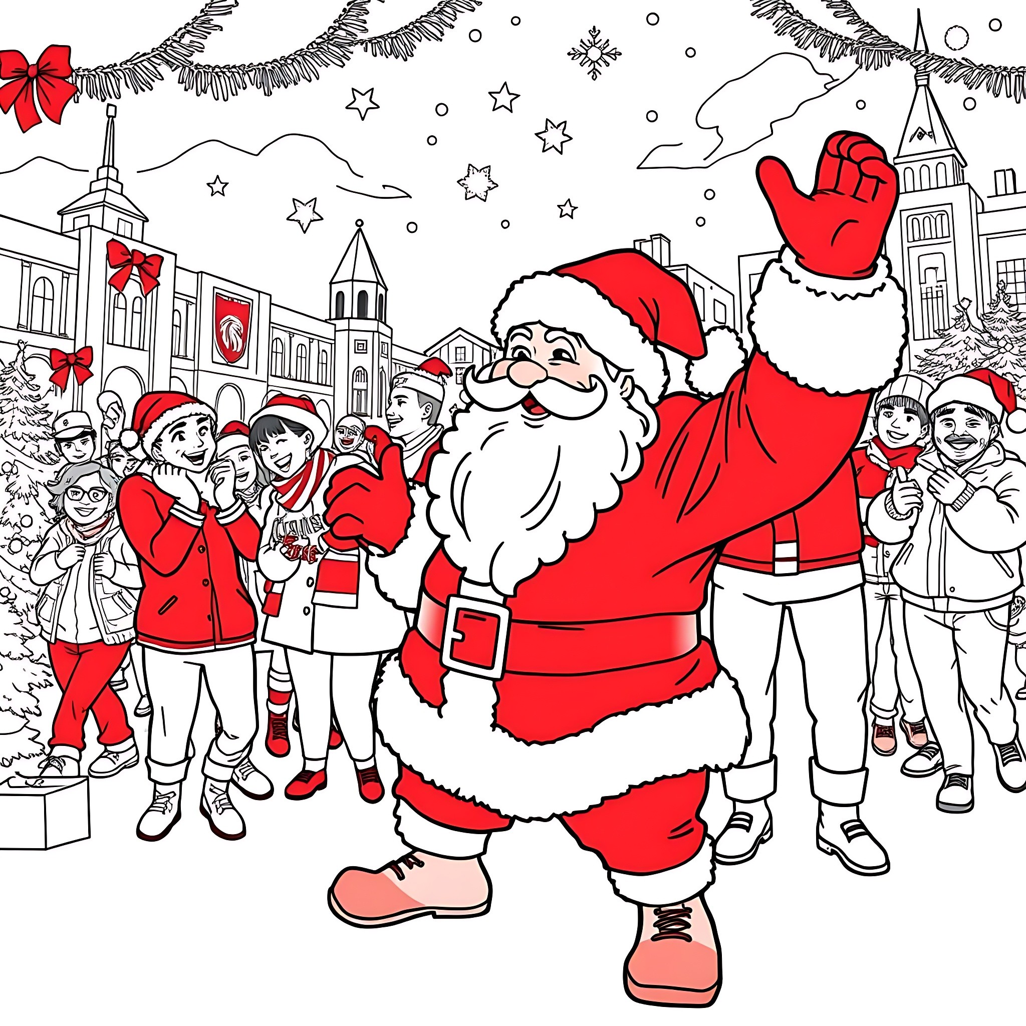 Best Santa Claus Coloring Pages (Free Printable PDF)