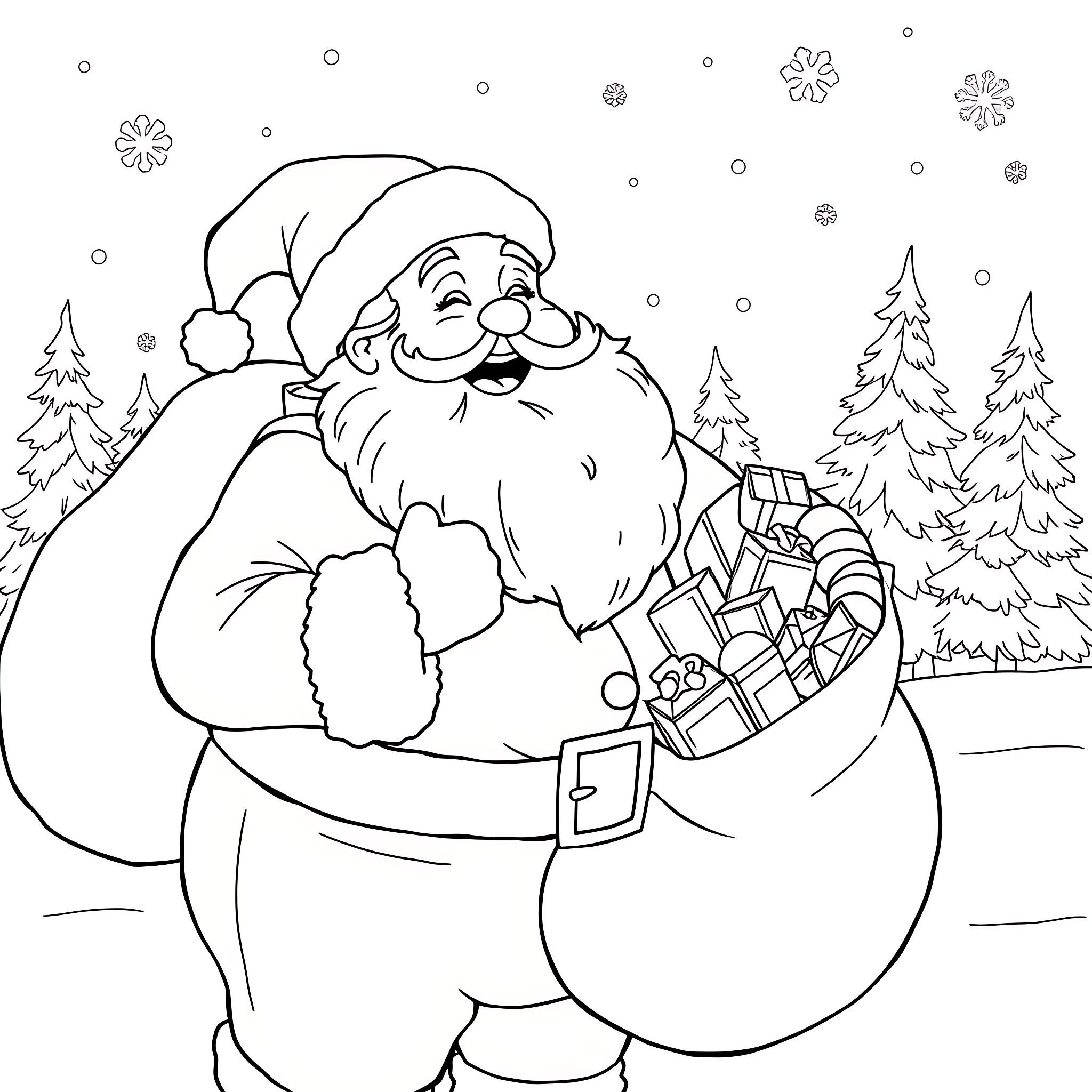 Best Santa Claus Coloring Pages (Free Printable PDF)