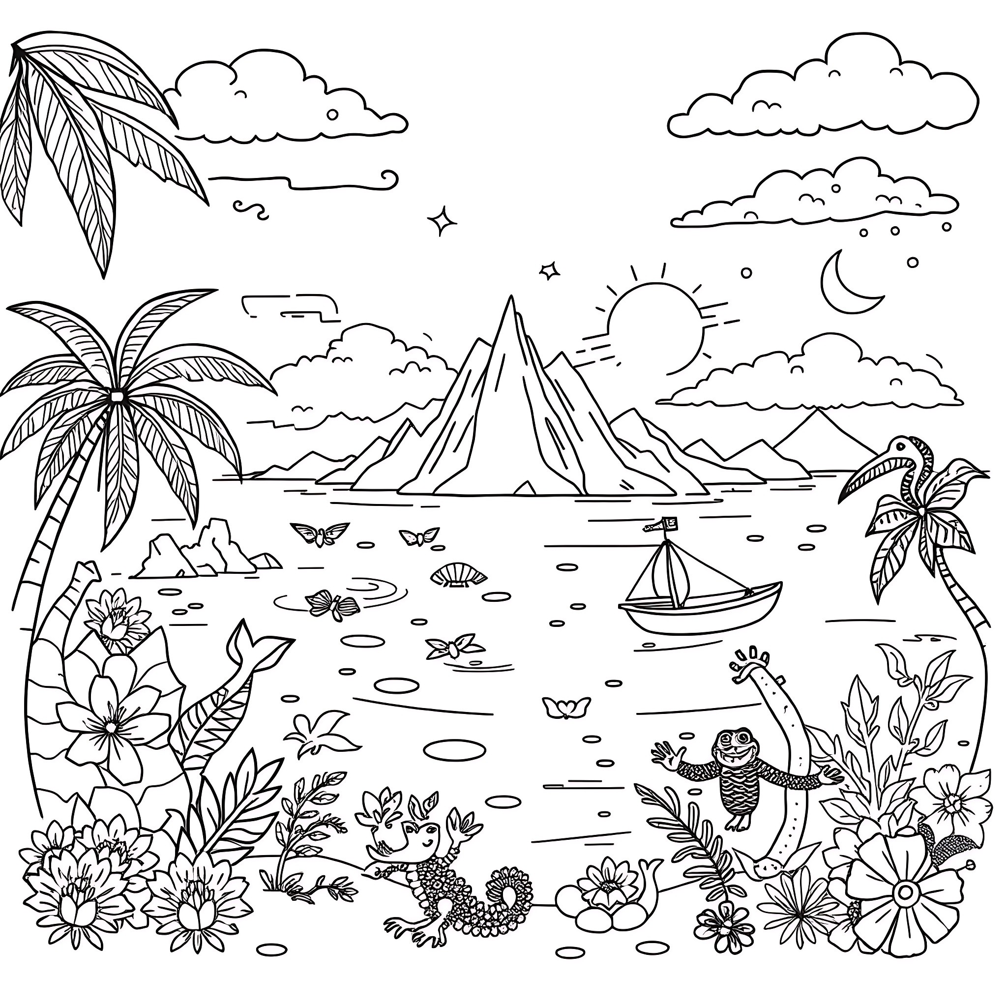 Best Island Coloring Pages (Free Printable PDF)