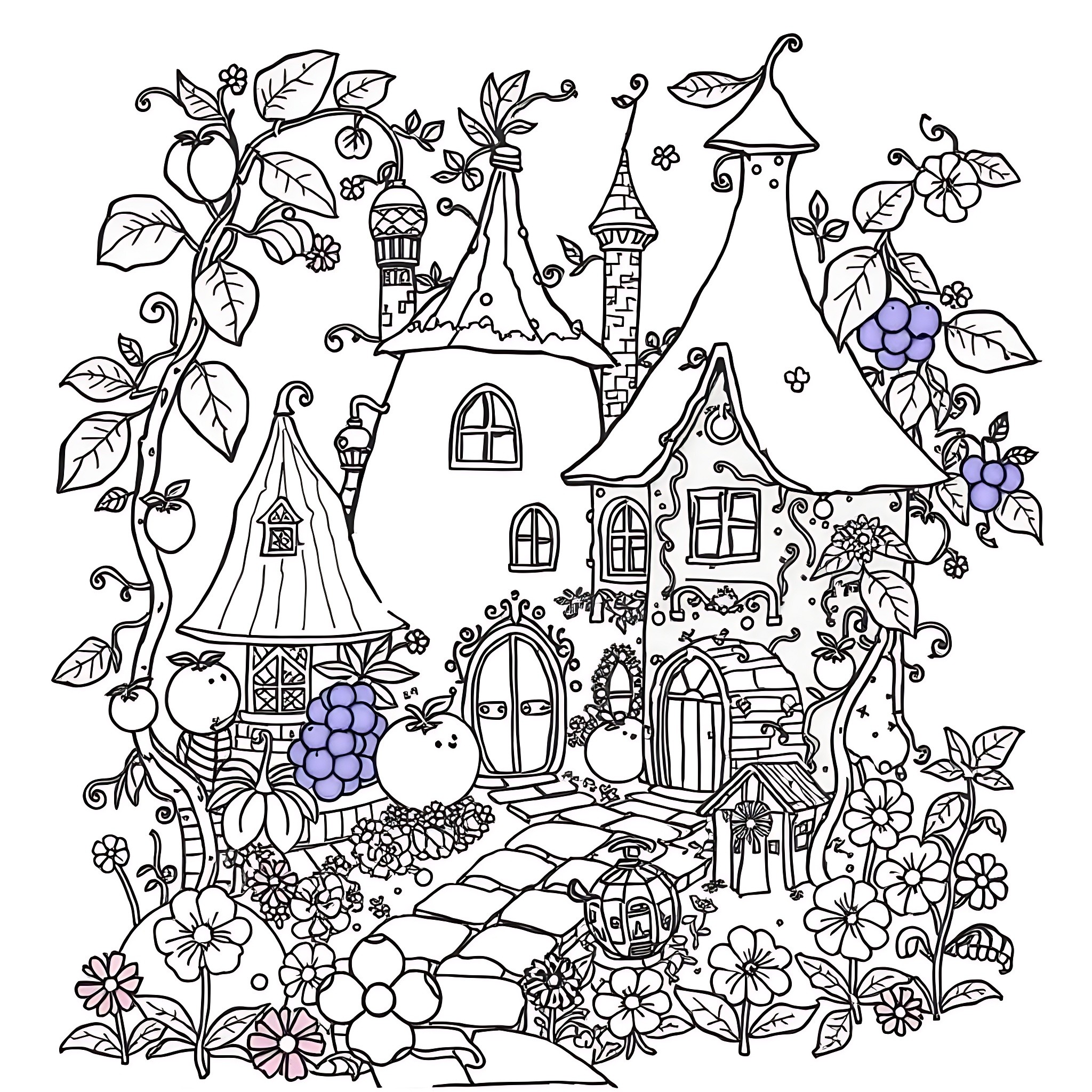 Best House Coloring Pages (Free Printable PDF)