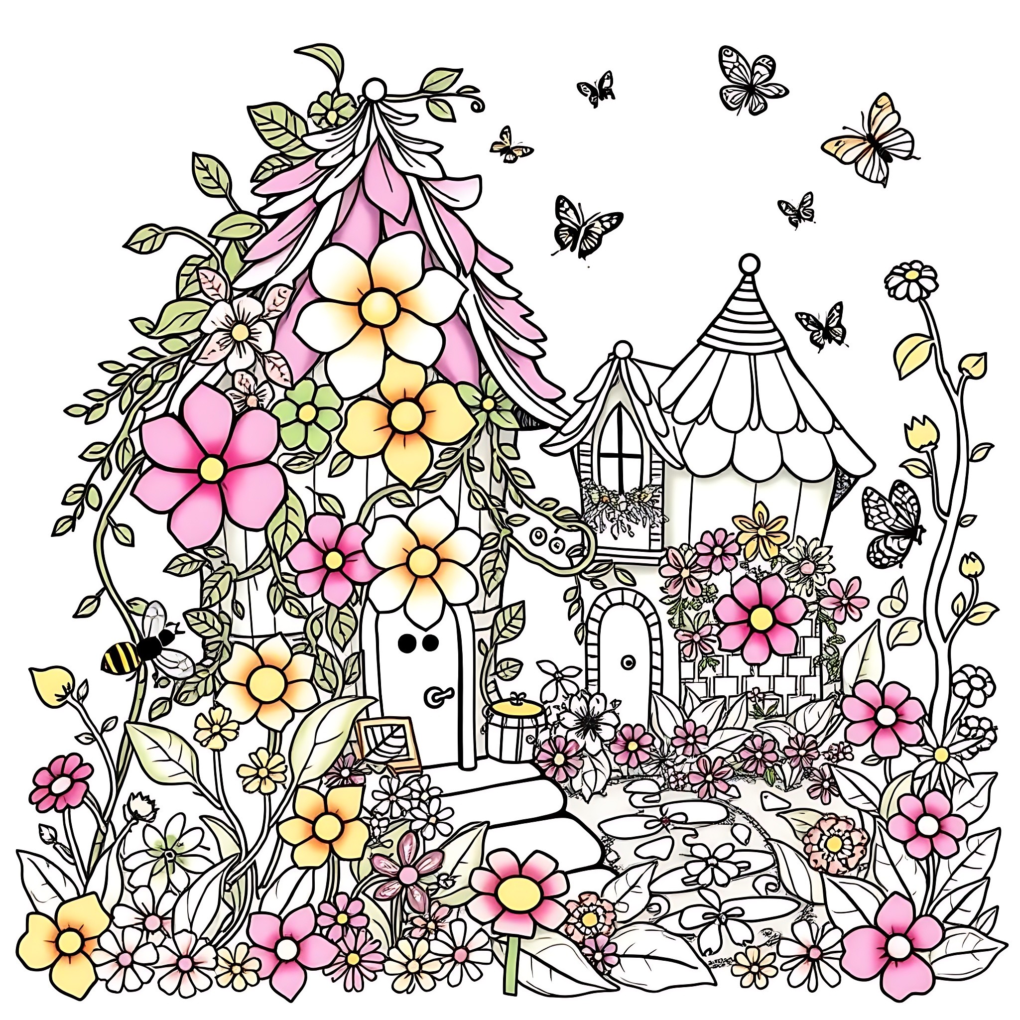 Best House Coloring Pages (Free Printable PDF)