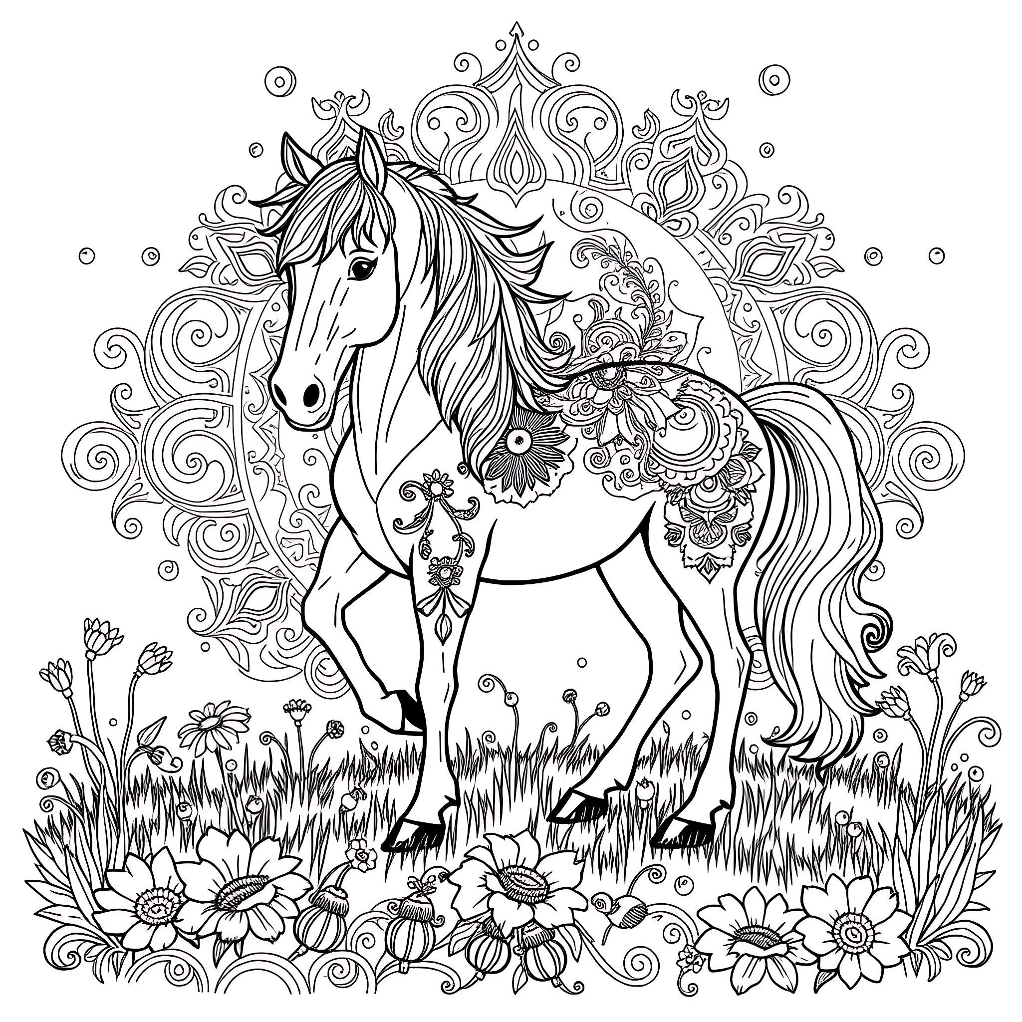 296 Best Horse Coloring Pages (Free Printable PDFs)