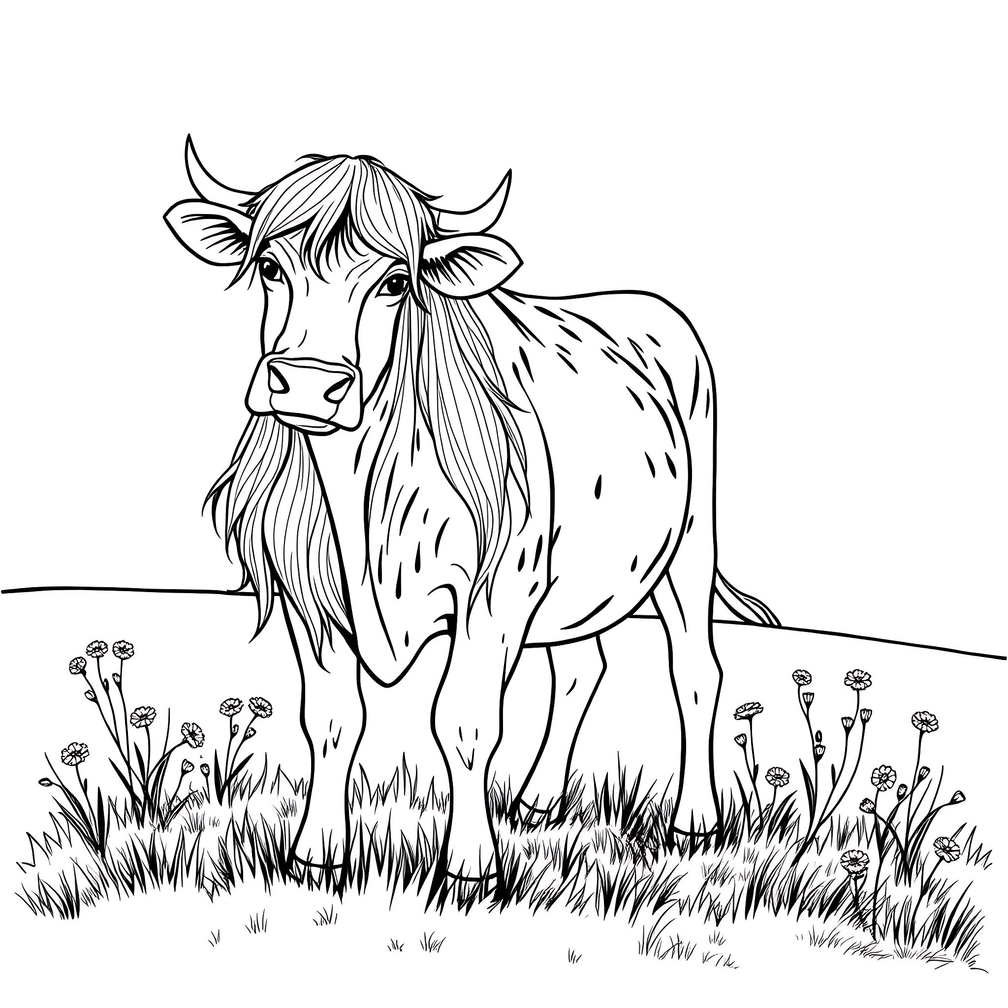 Best Highland Cow Coloring Pages (Free Printable PDF)