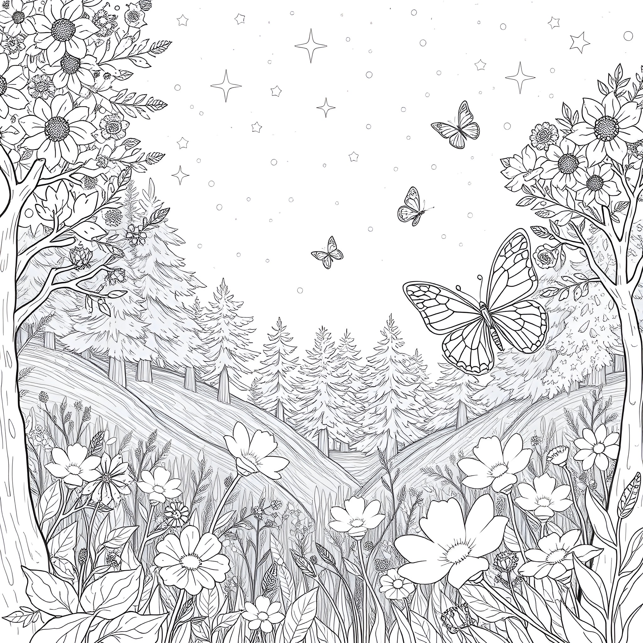 177 Best Forest Coloring Pages (Free Printable PDFs)