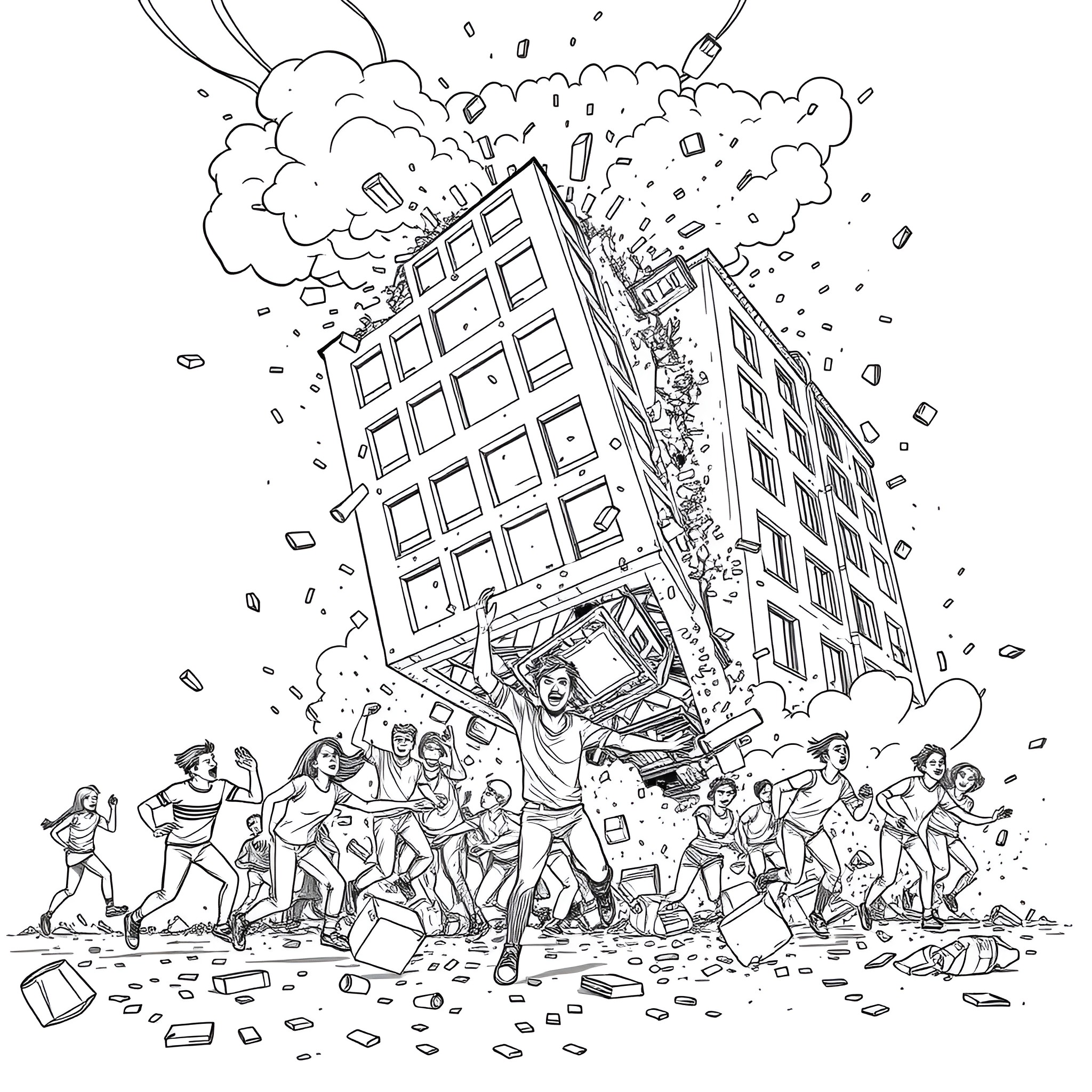 Best Earthquake Coloring Pages (Free Printable PDF)