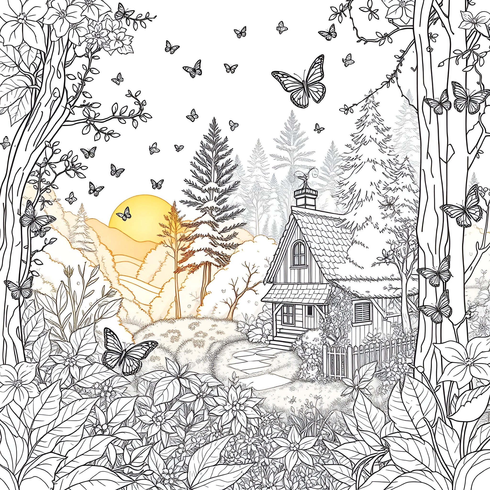 Best Forest Coloring Pages (Free Printable PDF)
