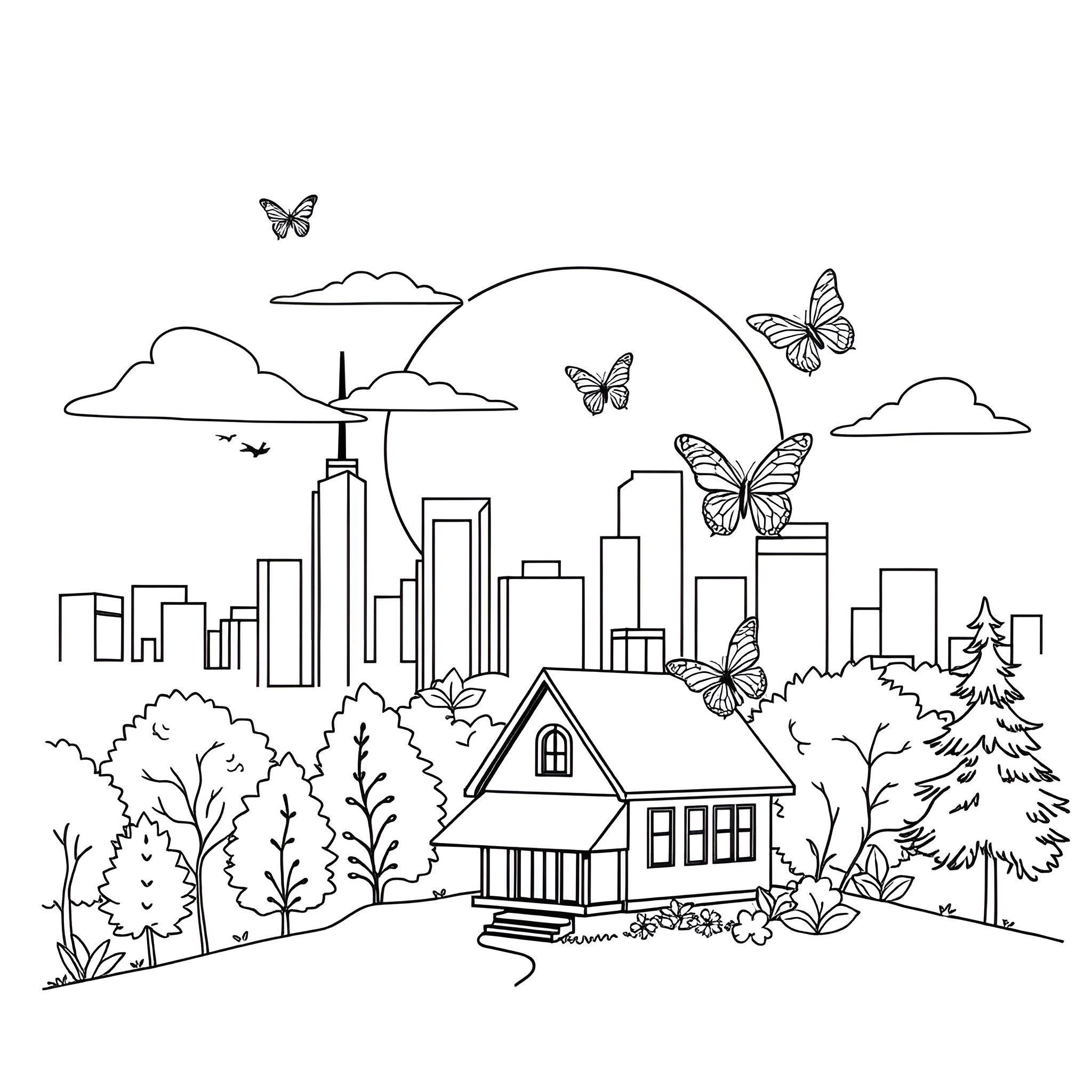 127 Best City Coloring Pages (Free Printable PDFs)
