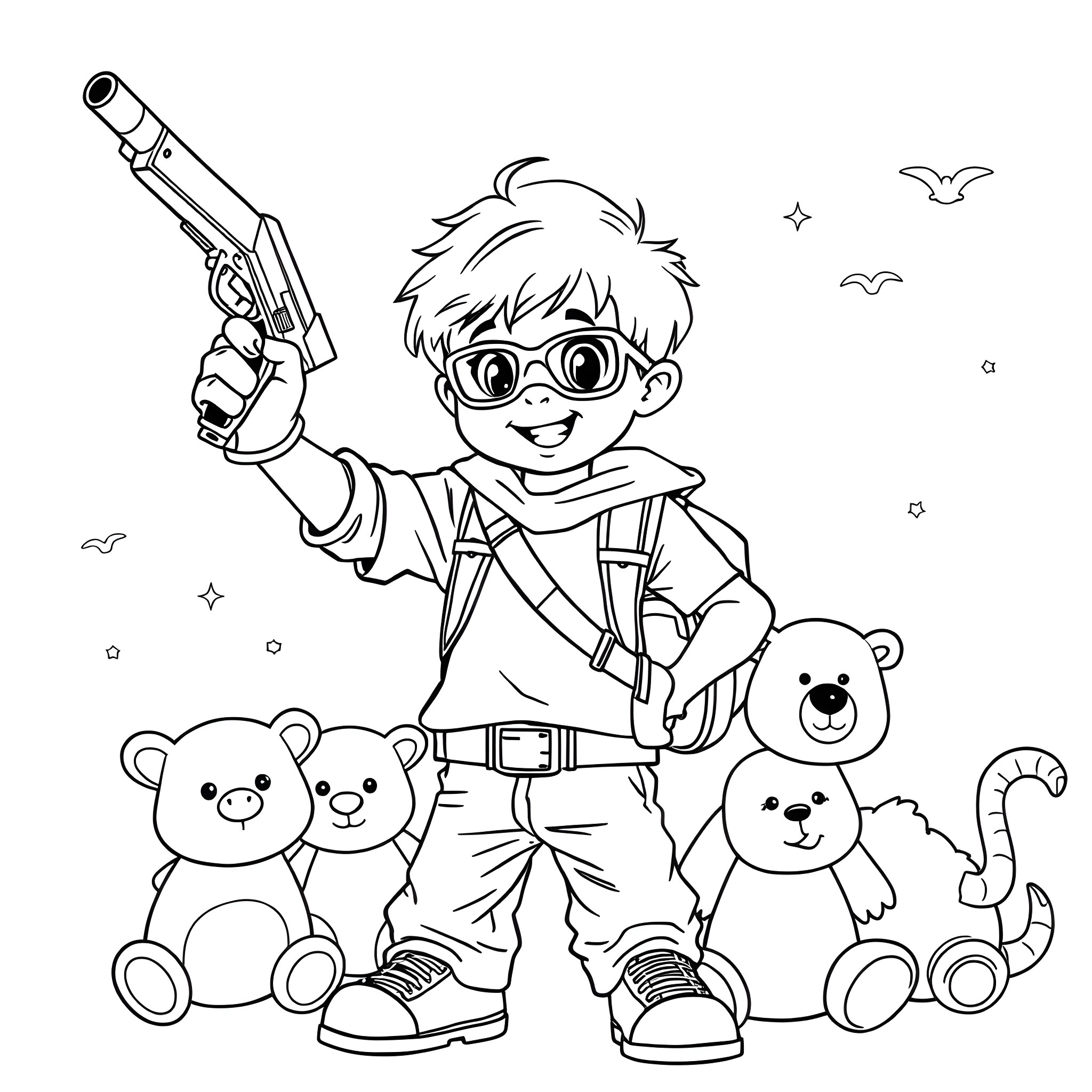 Best Gun Coloring Pages (Free Printable PDF)
