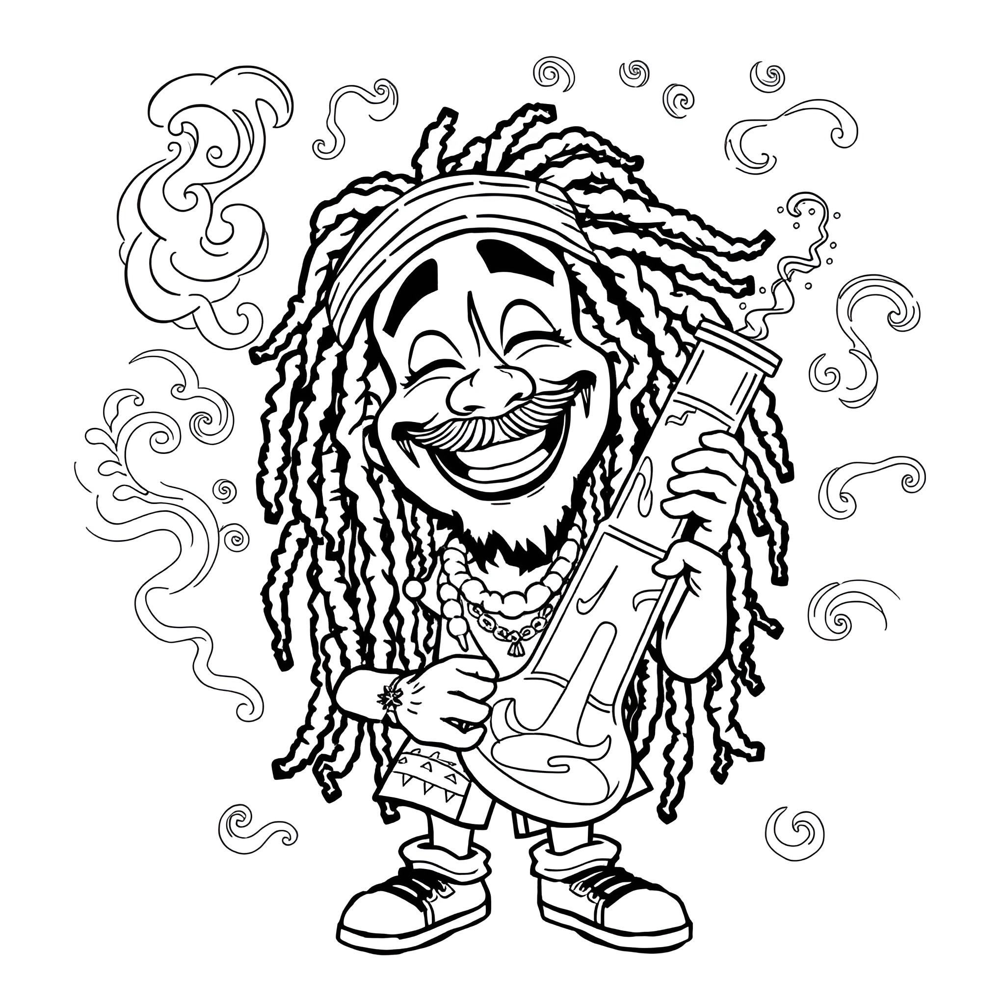 Best Rastafarian Coloring Pages (Free Printable PDF)