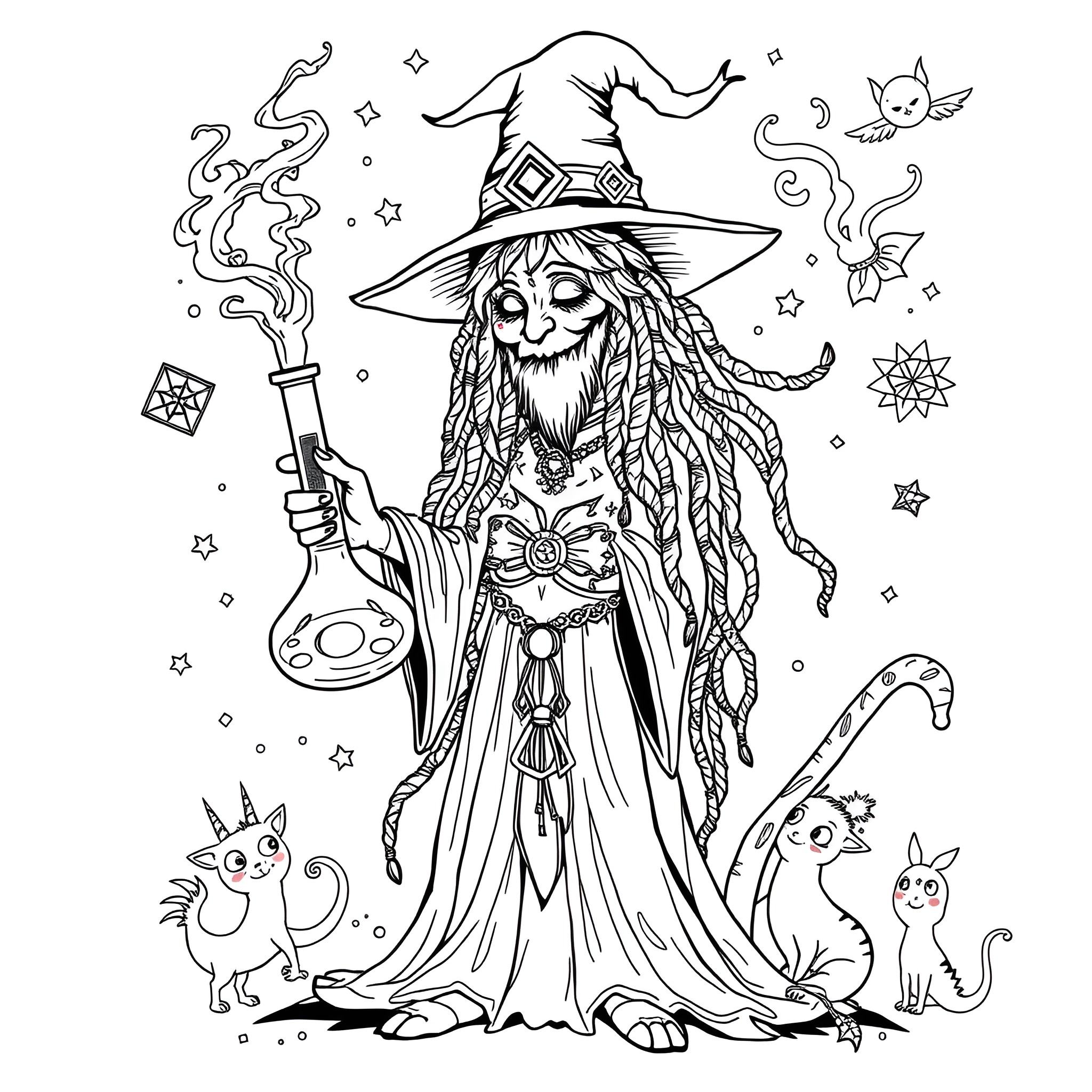 152 Best Witch Coloring Pages (Free Printable PDFs)