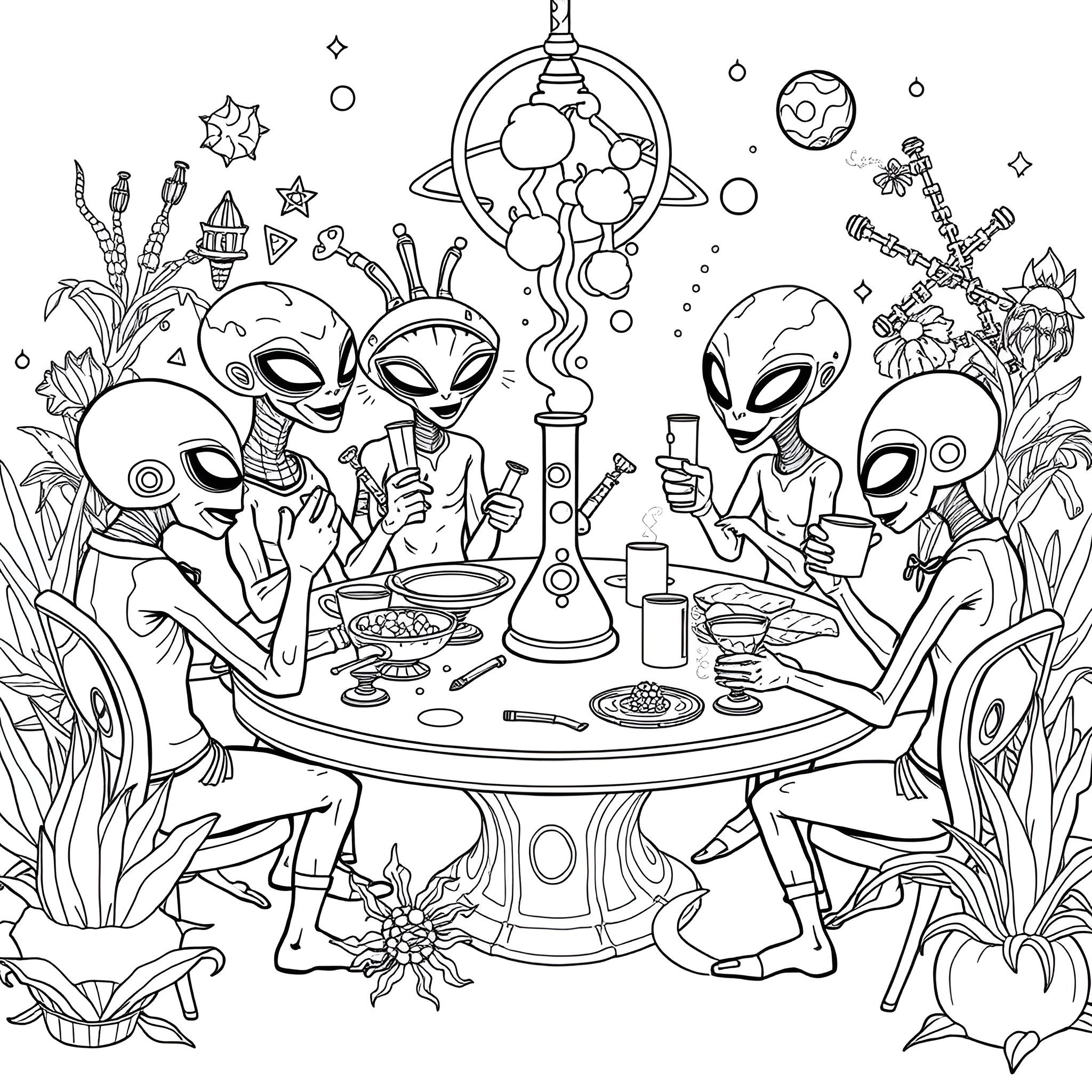 330 Best Alien Coloring Pages (Free Printable PDFs)