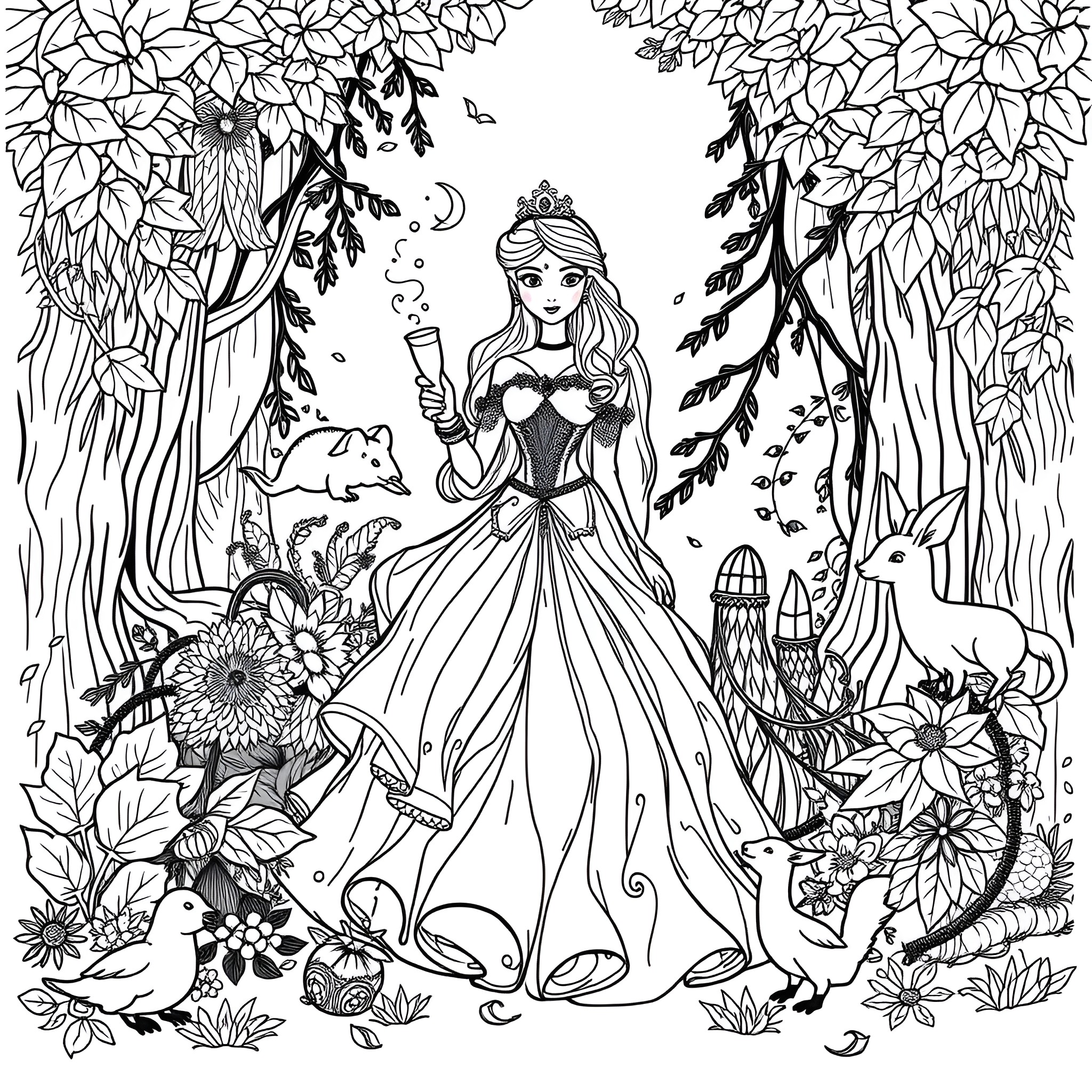 36 Best Princess Coloring Pages (Free Printable PDFs)