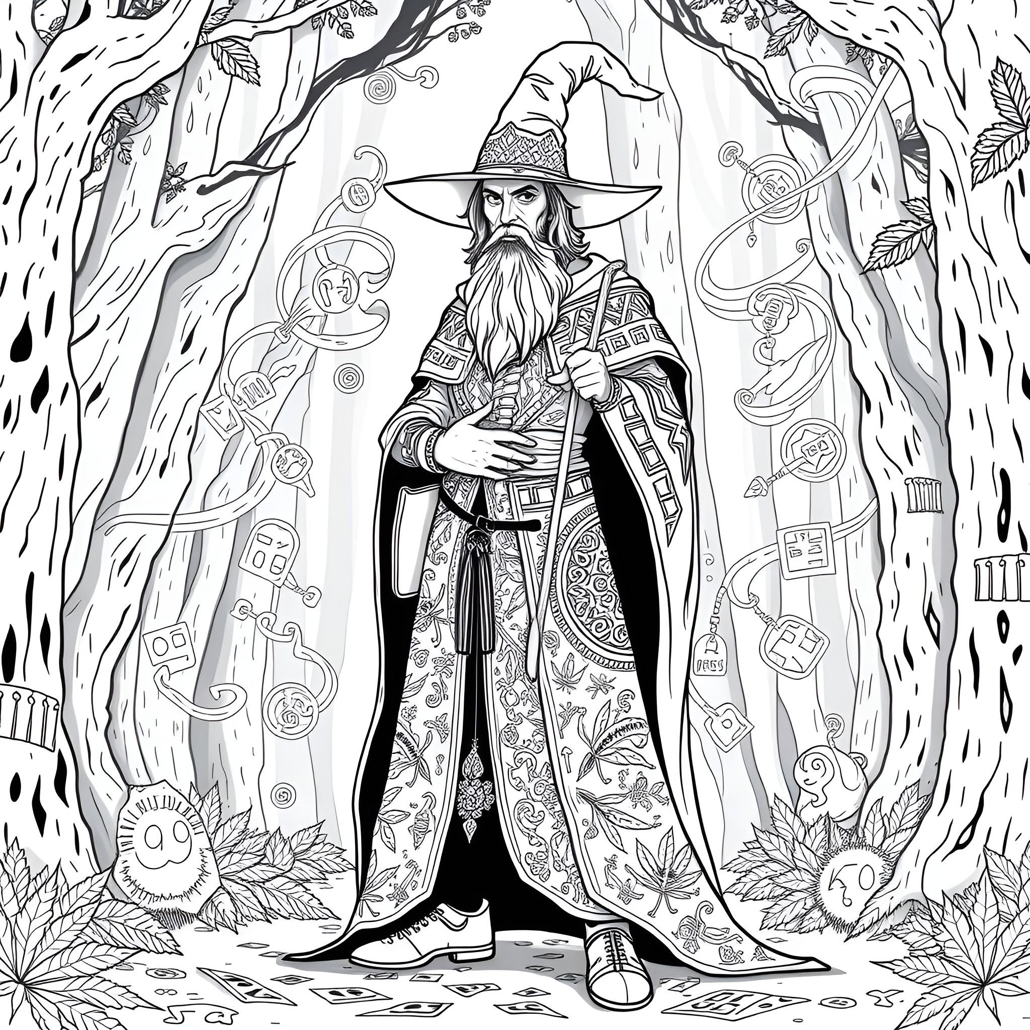 9 Best Wizard Coloring Pages (Free Printable PDFs)