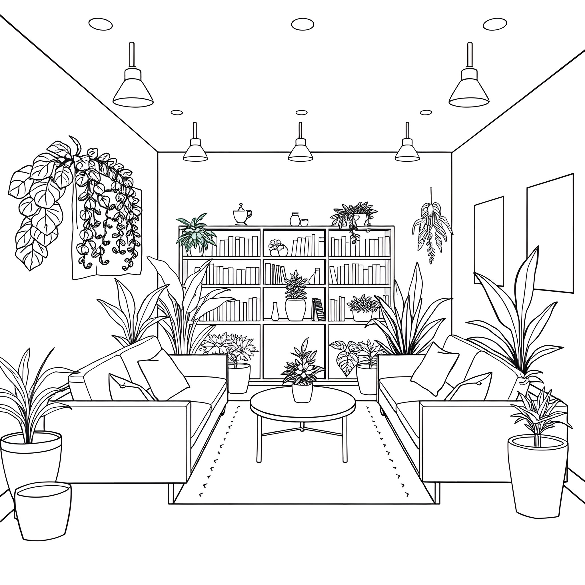 Best Lounge Coloring Pages (Free Printable PDF)