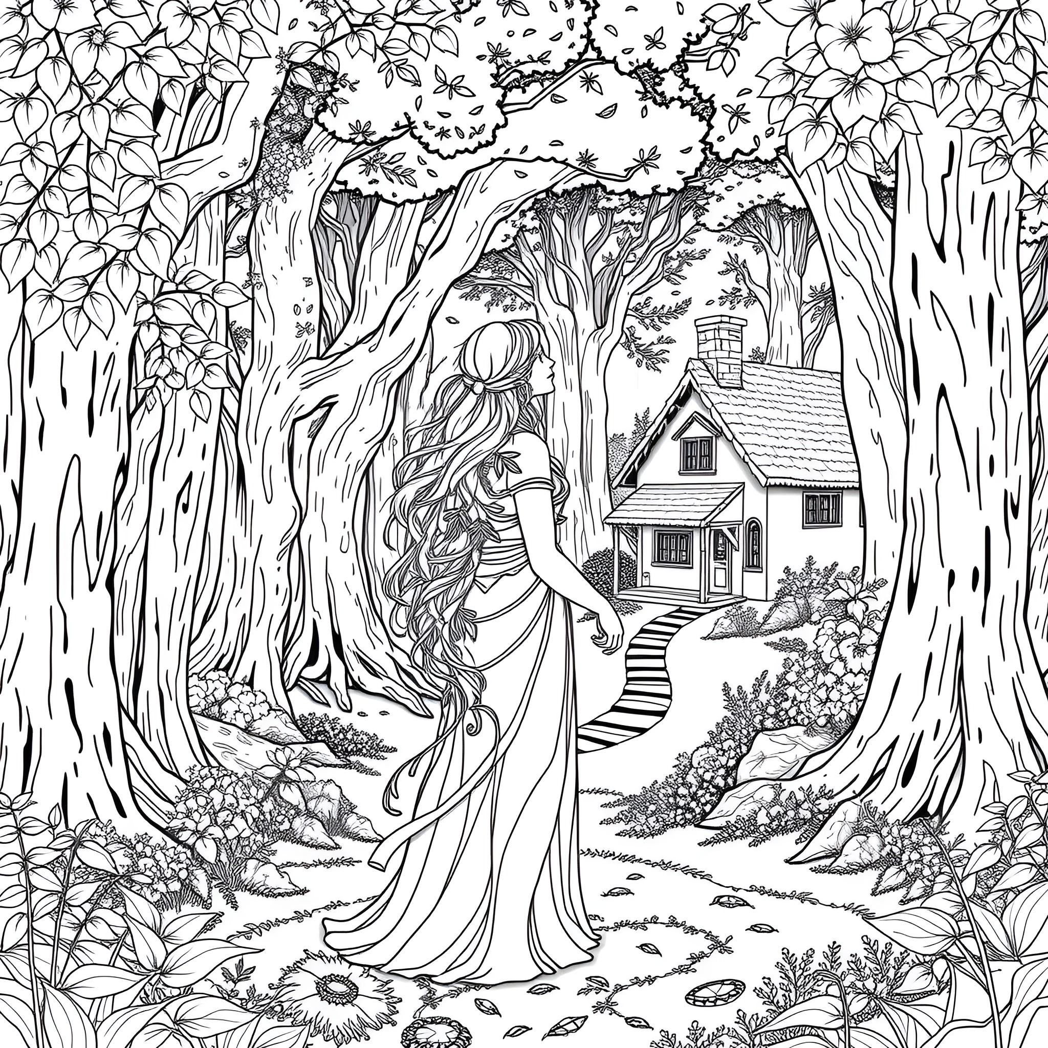 Best Druid Woman Coloring Pages (Free Printable PDF)