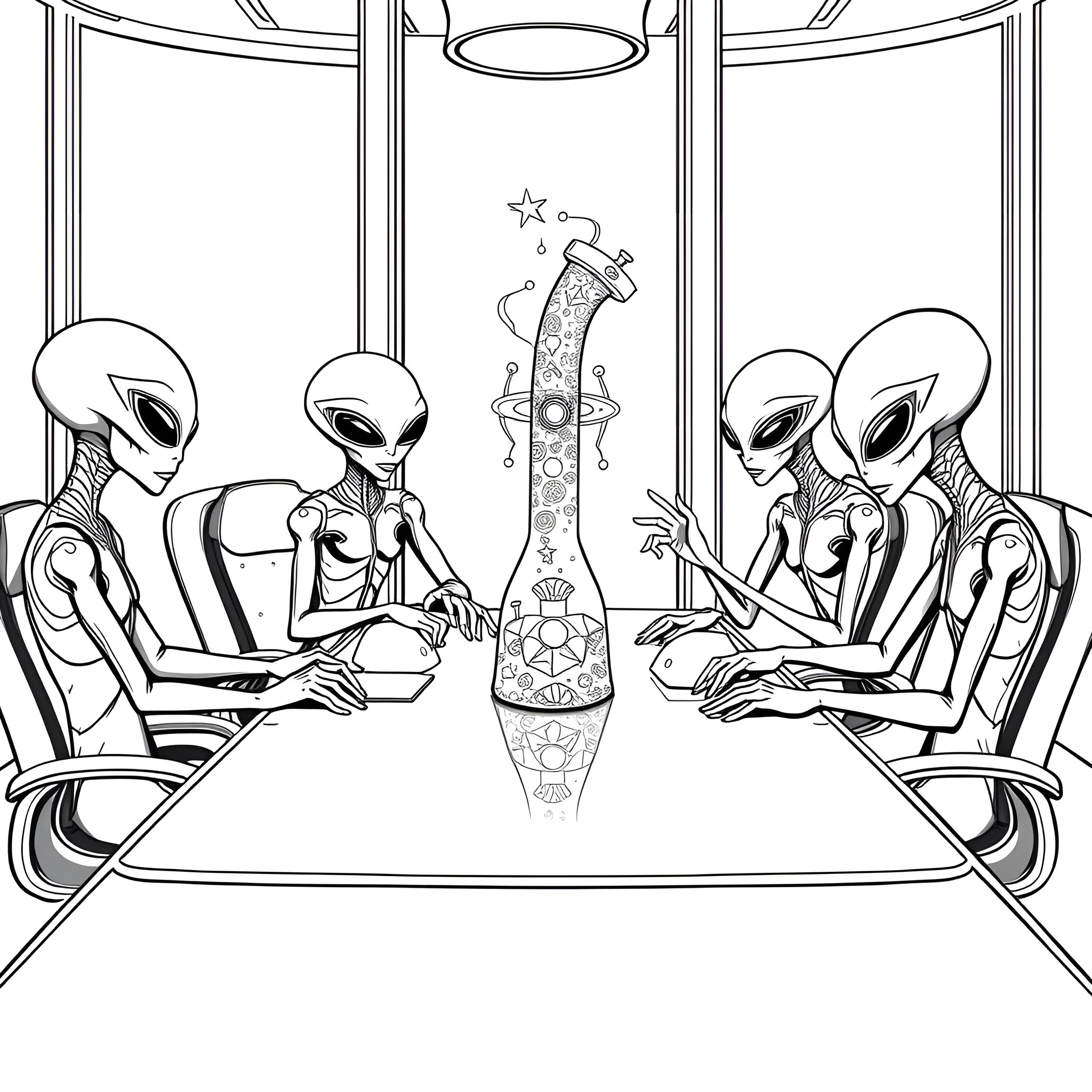 32 Best Alien Coloring Pages (Free Printable PDFs)