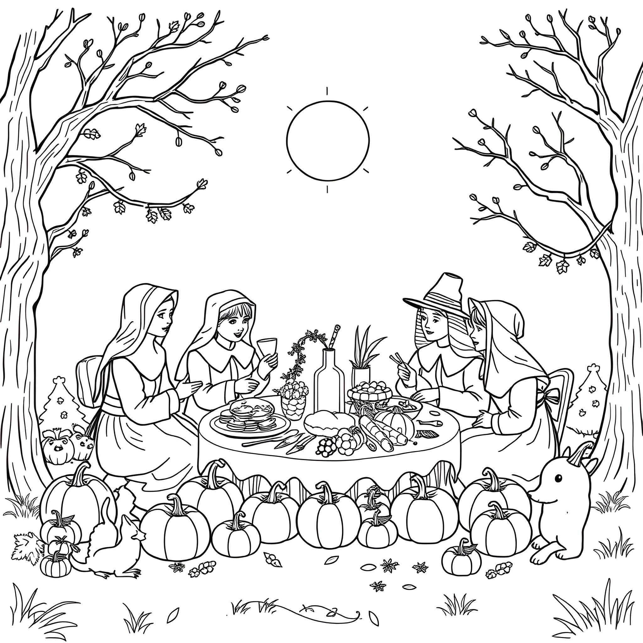 59 Best Thanksgiving Coloring Pages (Free Printable PDFs)