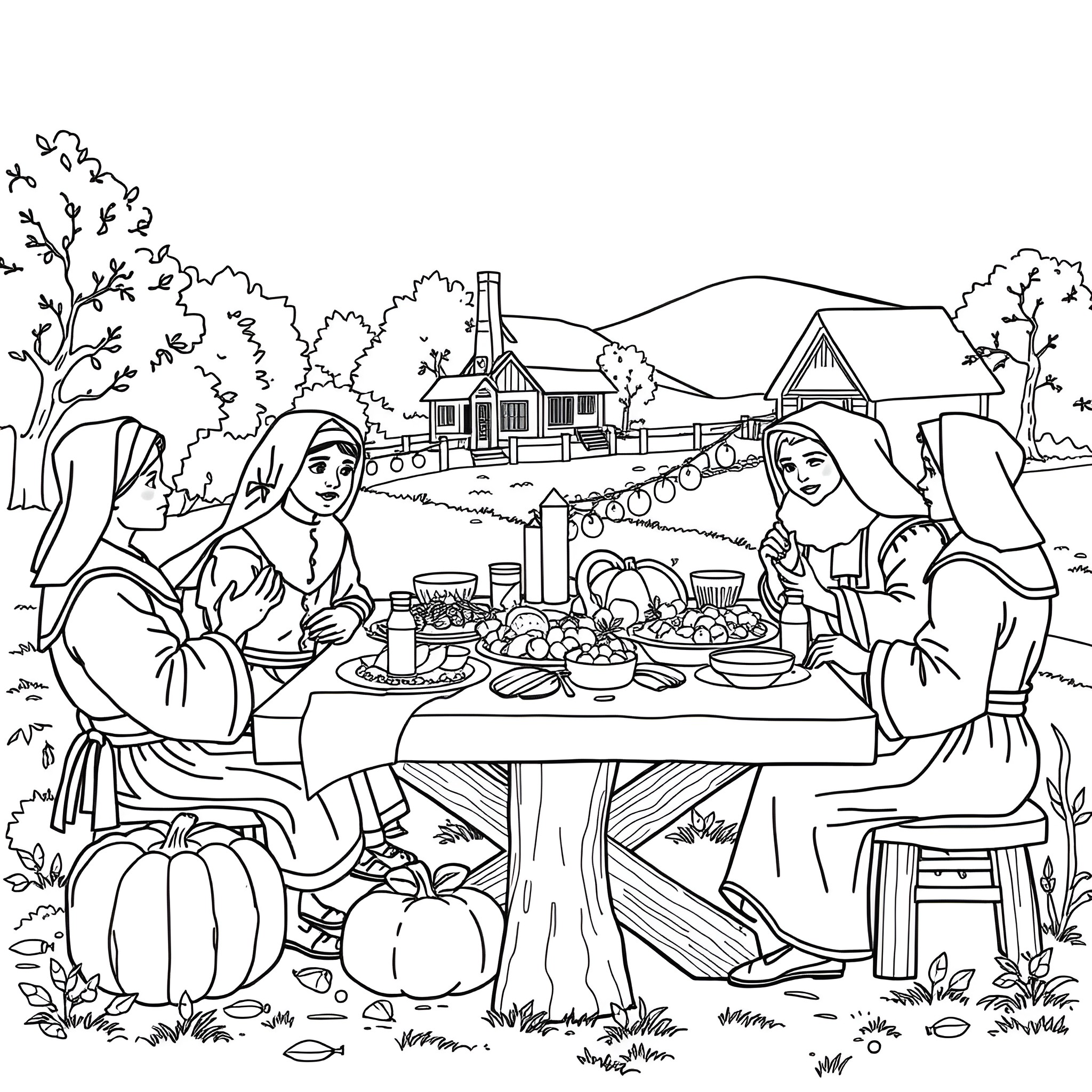 59 Best Thanksgiving Coloring Pages (Free Printable PDFs)