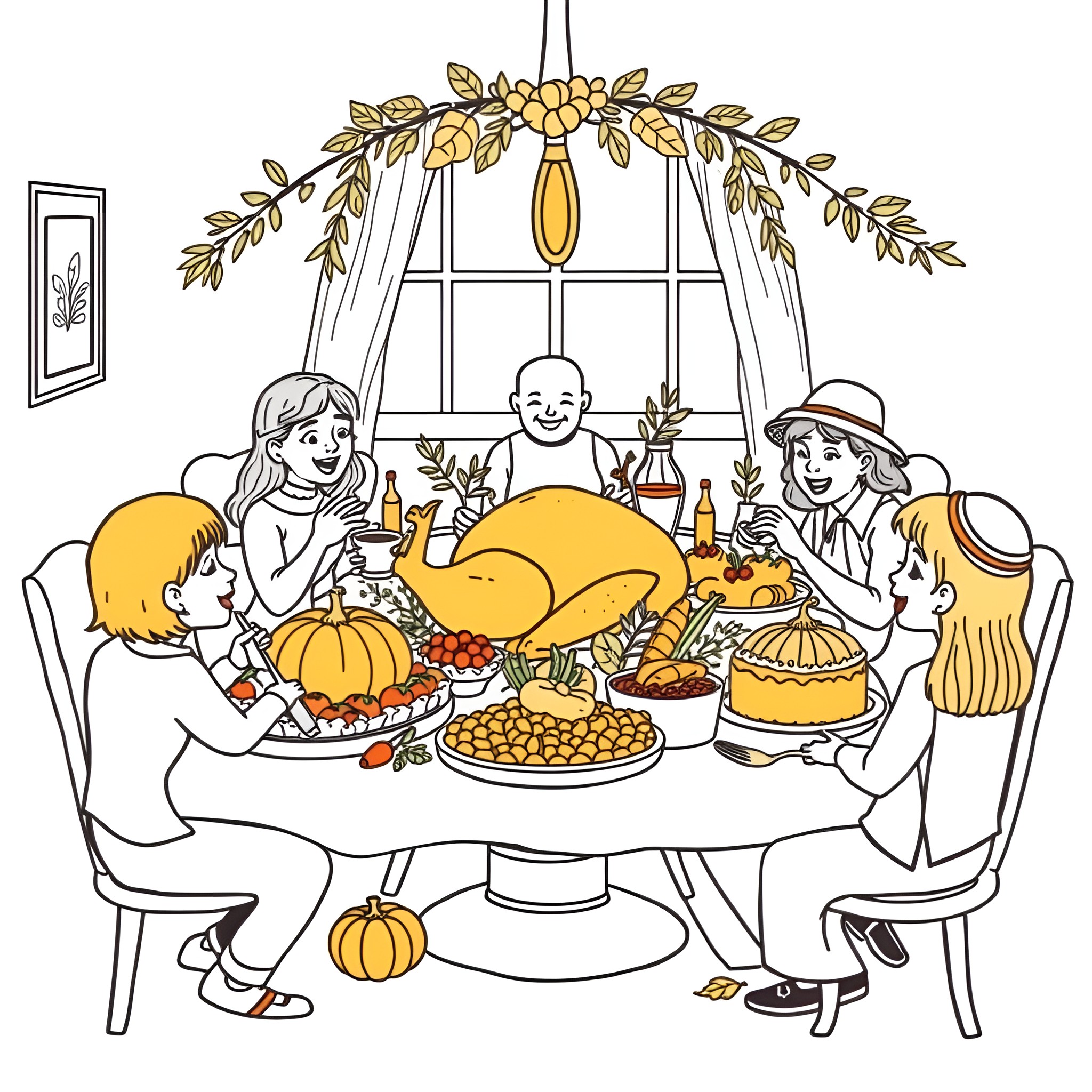 Best Thanksgiving Coloring Pages (Free Printable PDF)