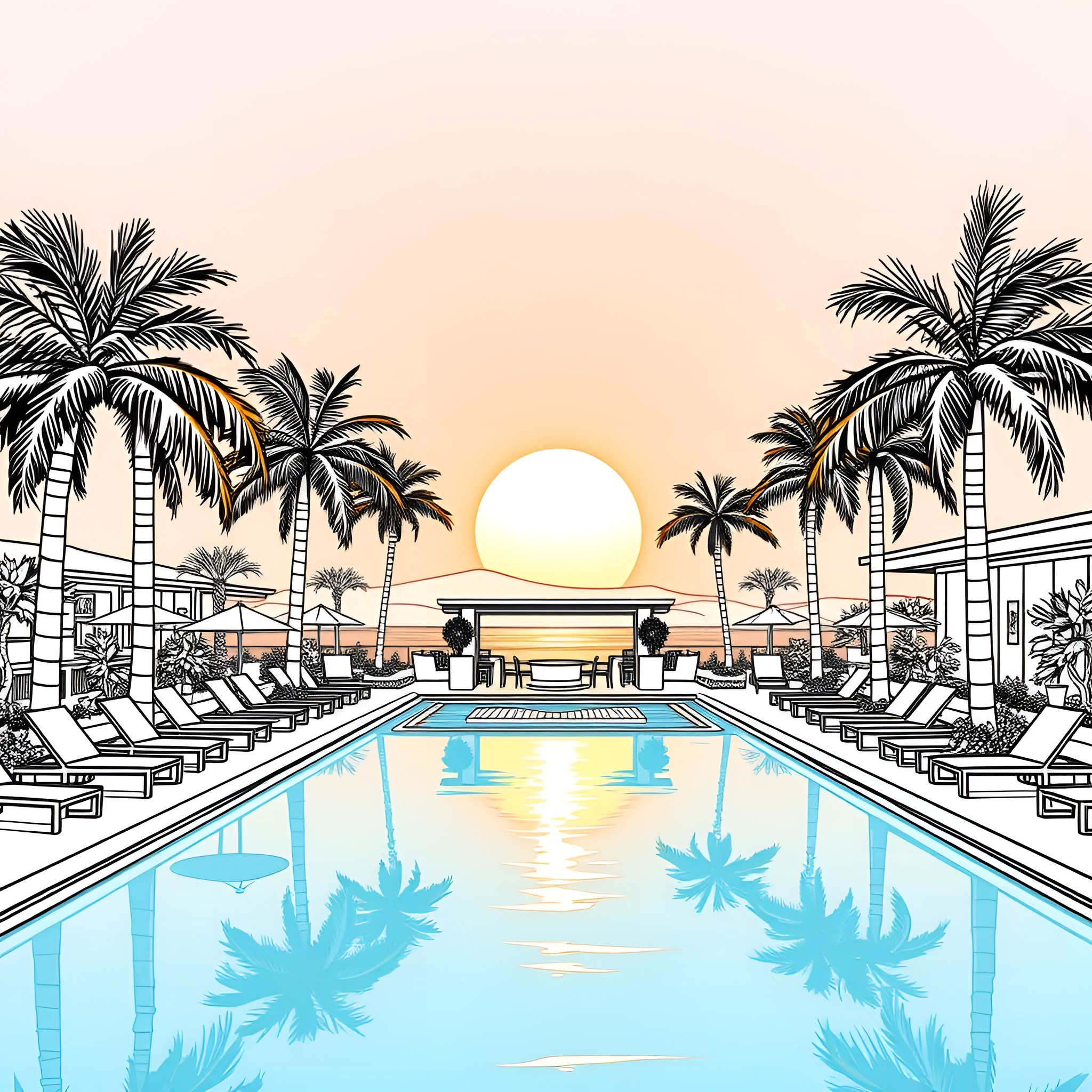 109 Best Sunset Coloring Pages (Free Printable PDFs)