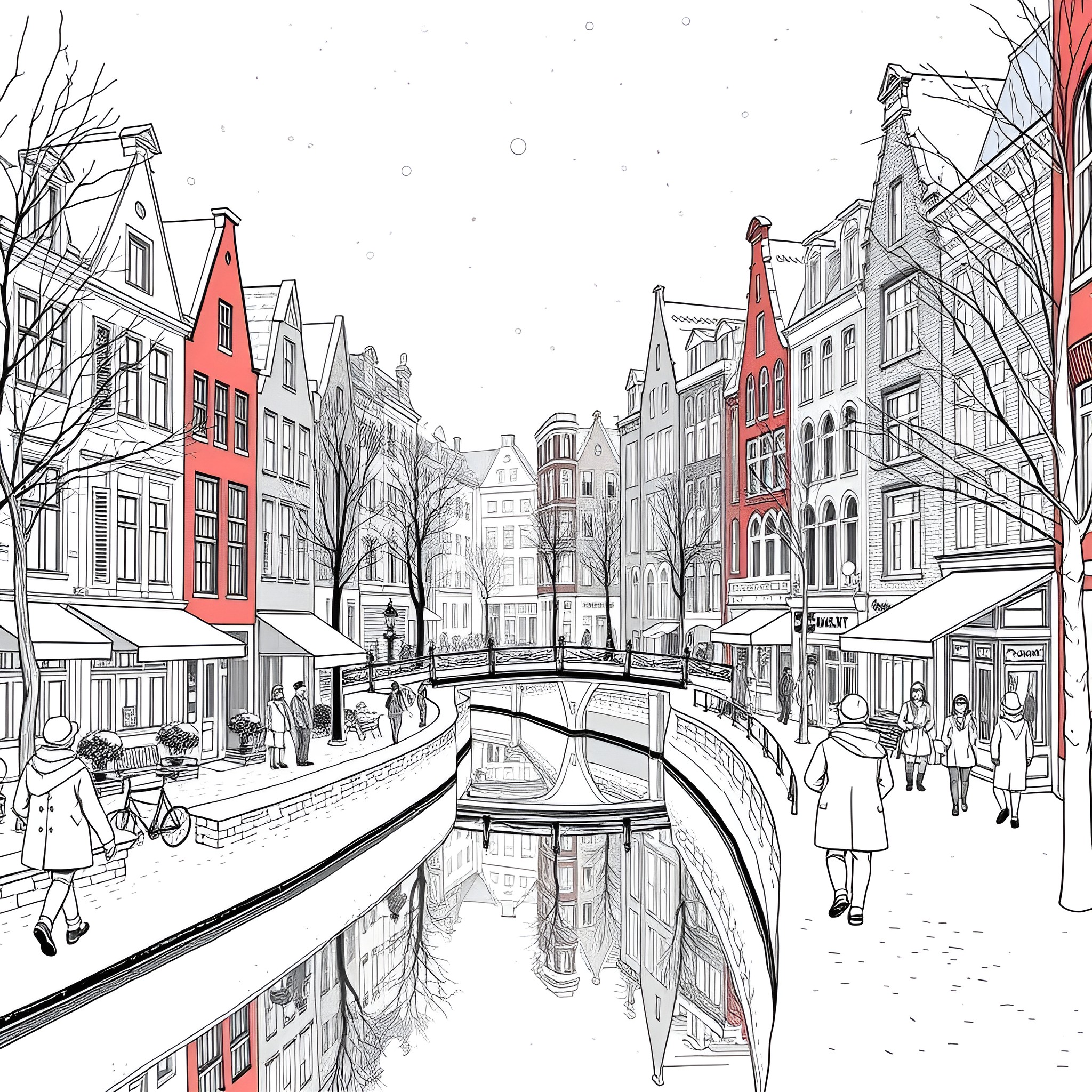 4 Best Amsterdam Coloring Pages (Free Printable PDFs)