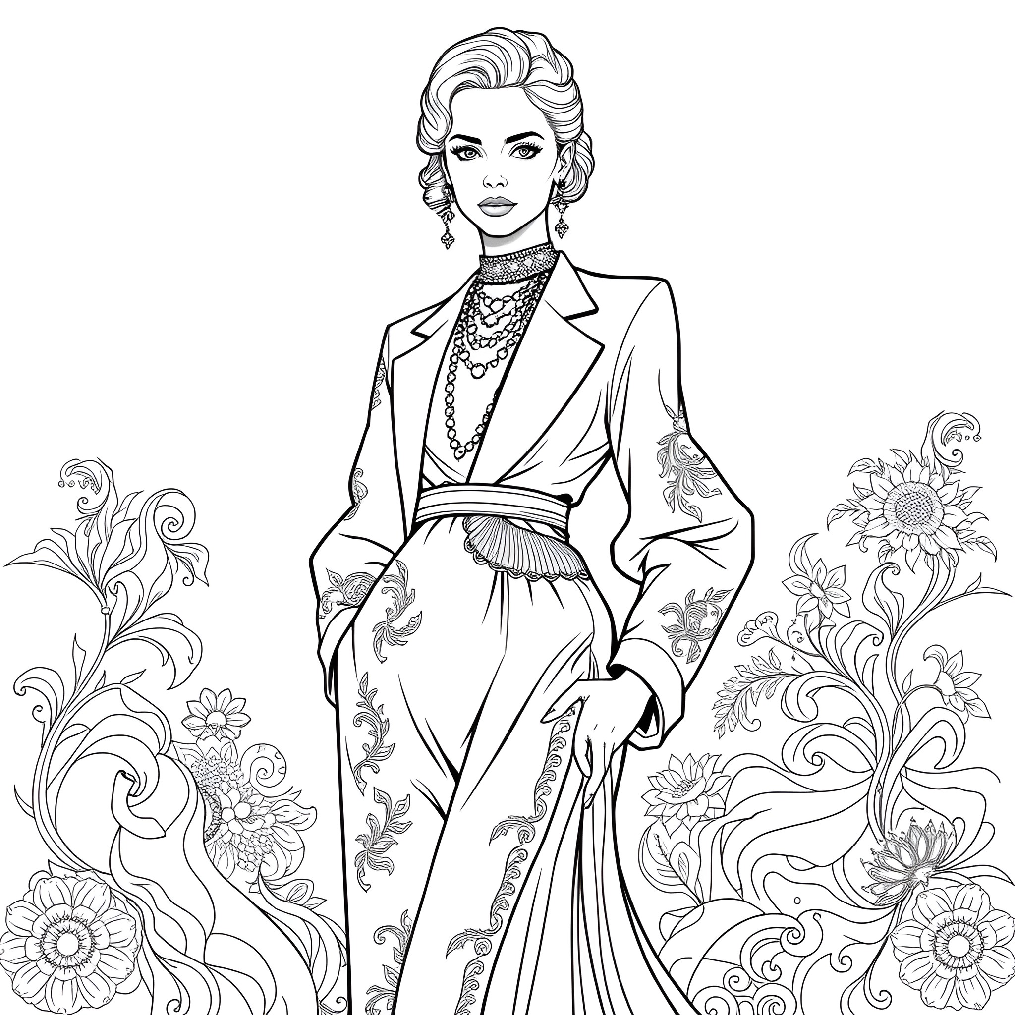 10 Best Female Coloring Pages (Free Printable PDFs)