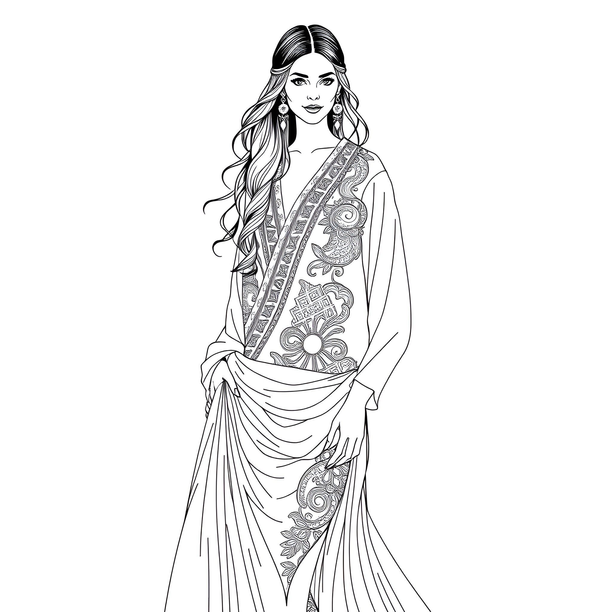 Best Model Coloring Pages (Free Printable PDF)