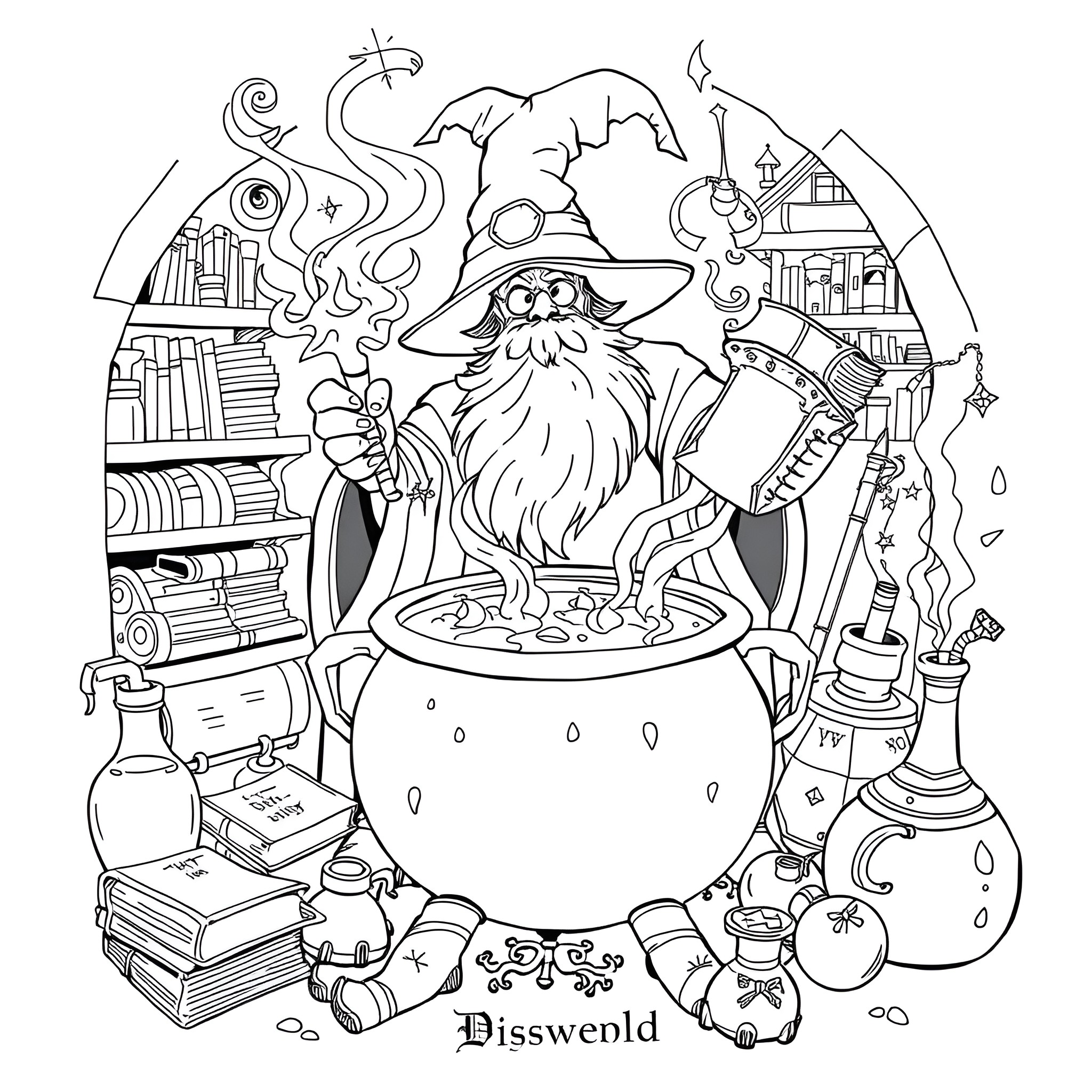 9 Best Wizard Coloring Pages (Free Printable PDFs)