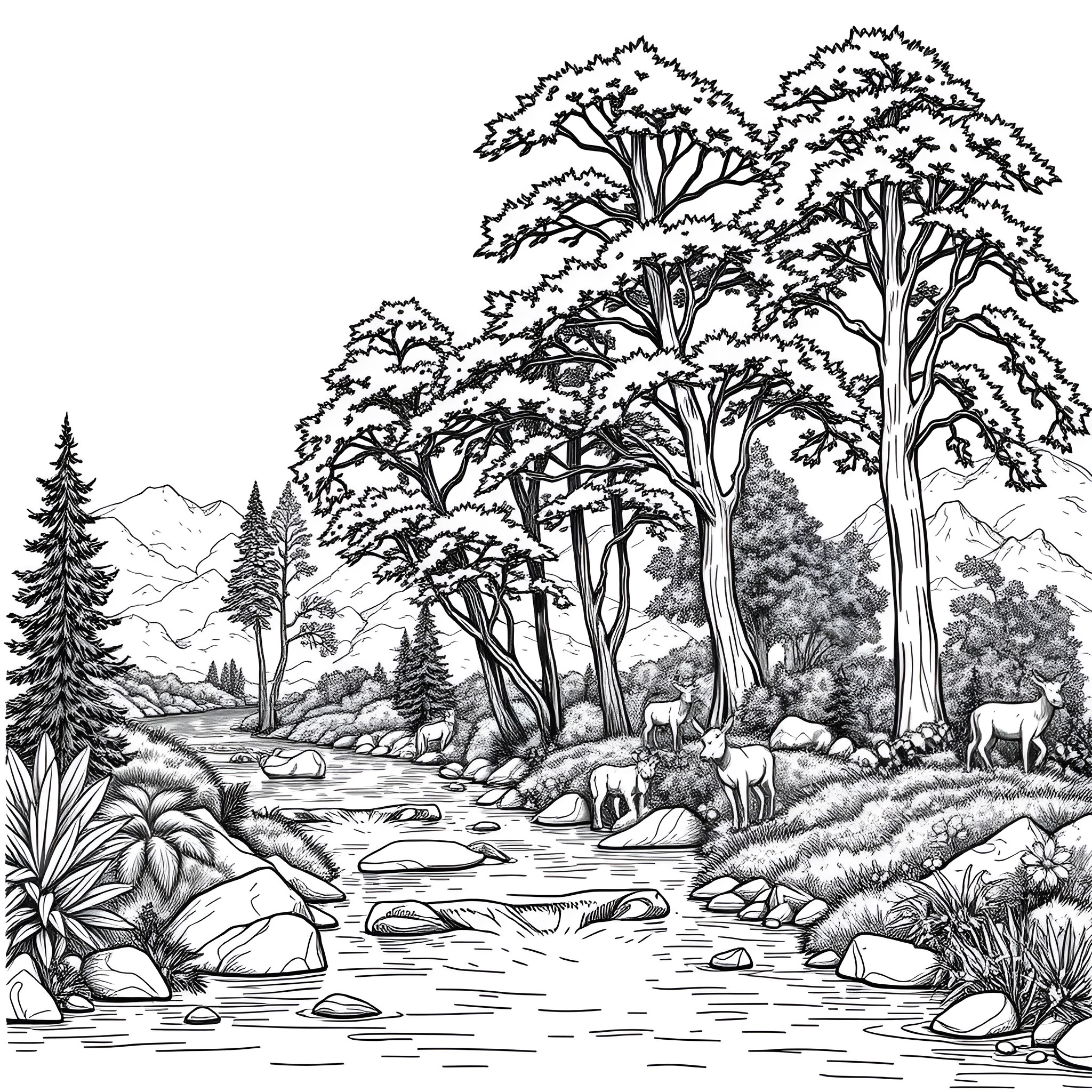 Best Nature Coloring Pages (Free Printable PDF)