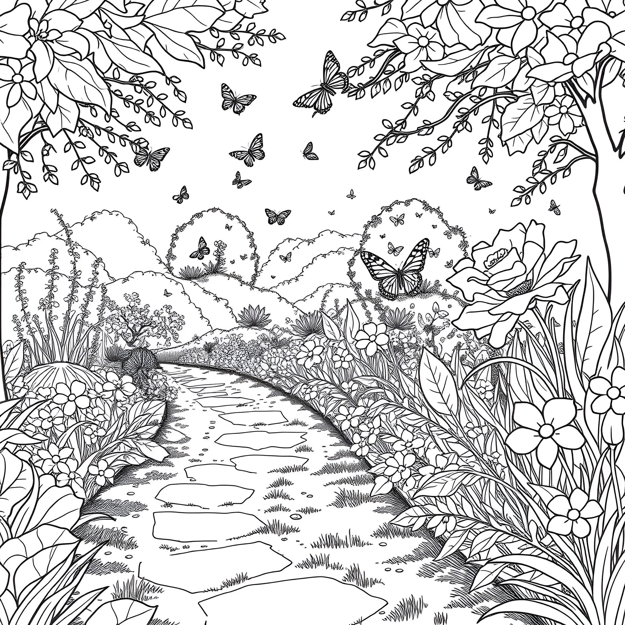 Best Nature Coloring Pages (Free Printable PDF)