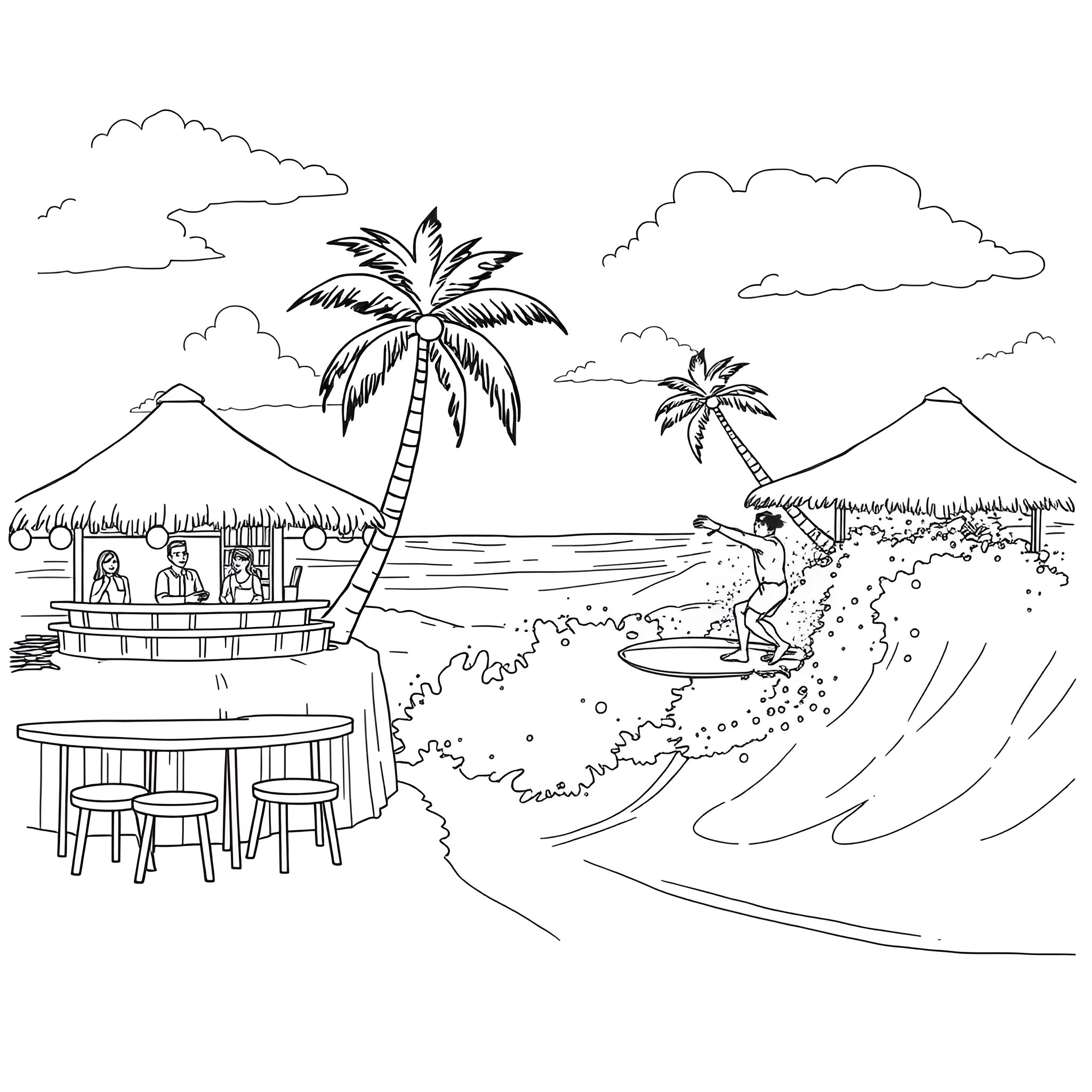 Best Surfer Coloring Pages (Free Printable PDF)