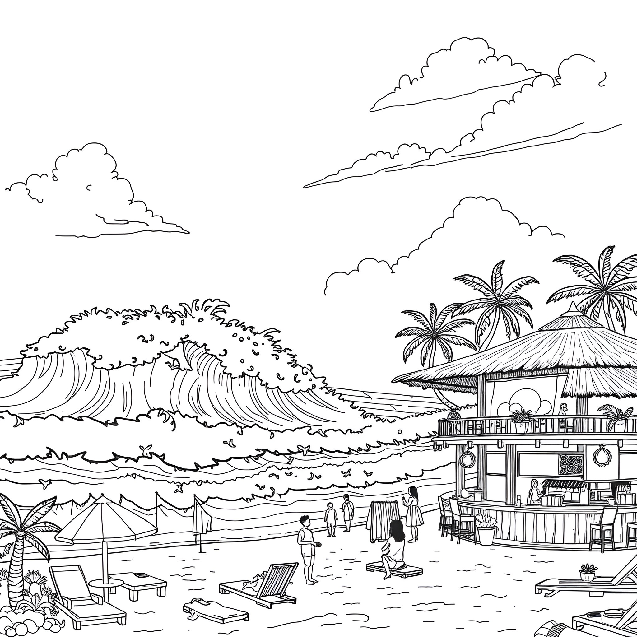 Best Wave Coloring Pages (Free Printable PDF)