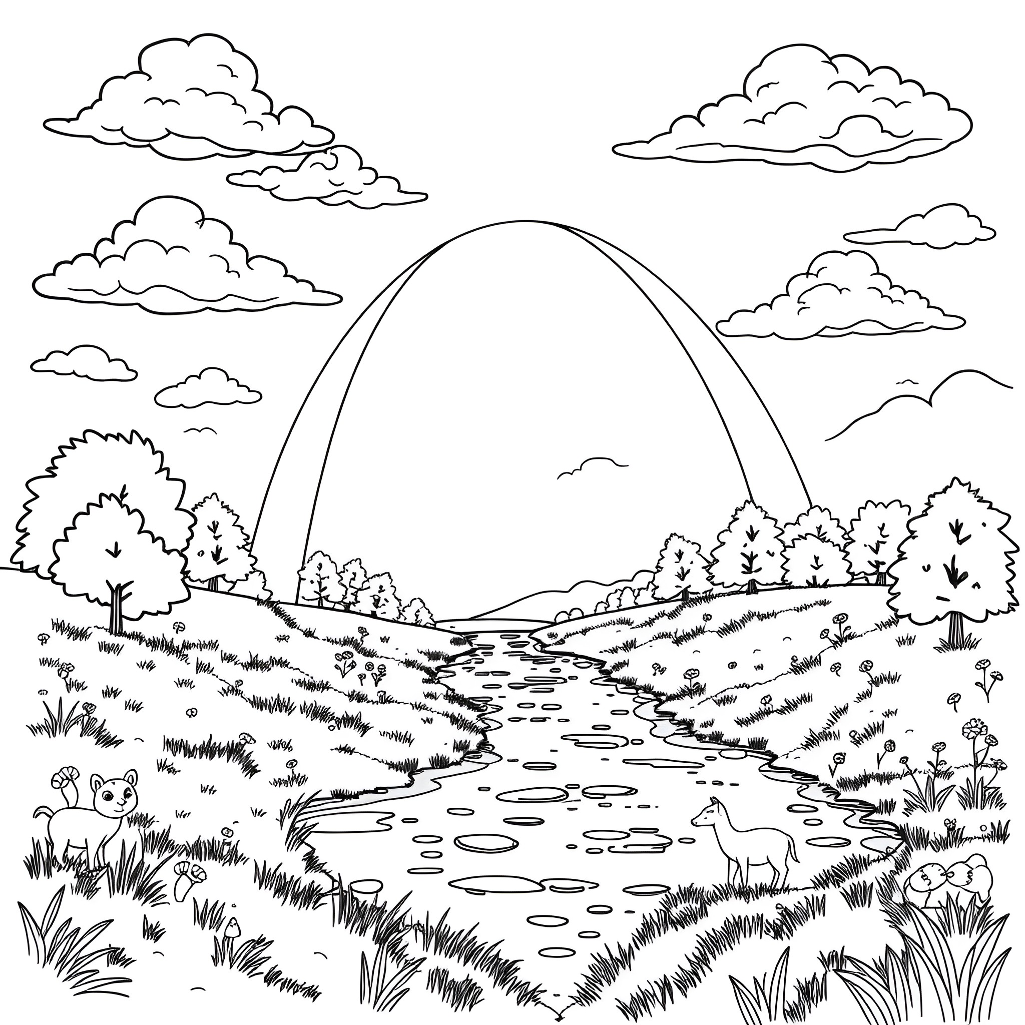 Best Rainbow Coloring Pages (Free Printable PDF)
