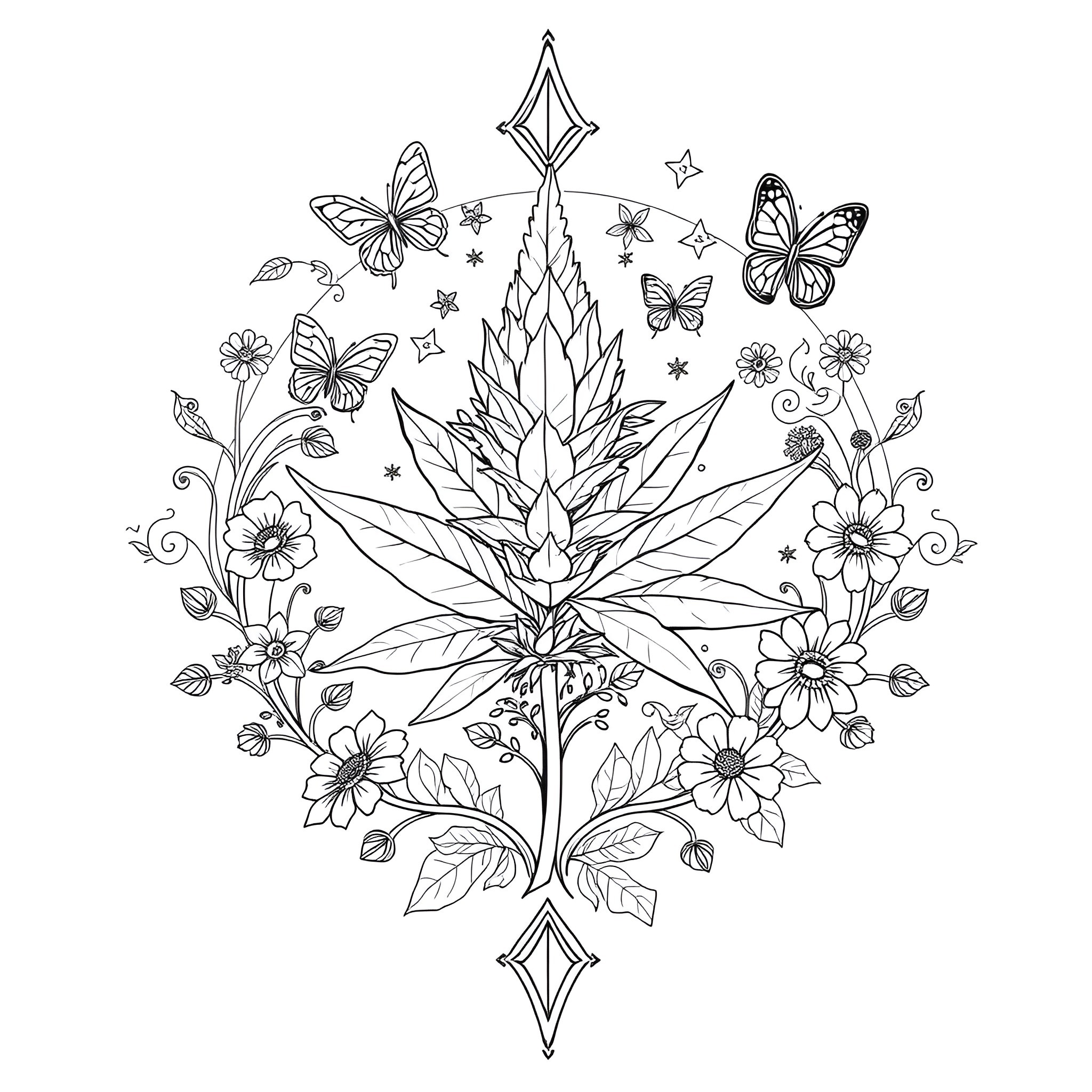 114 Best Cannabis Coloring Pages (Free Printable PDFs)