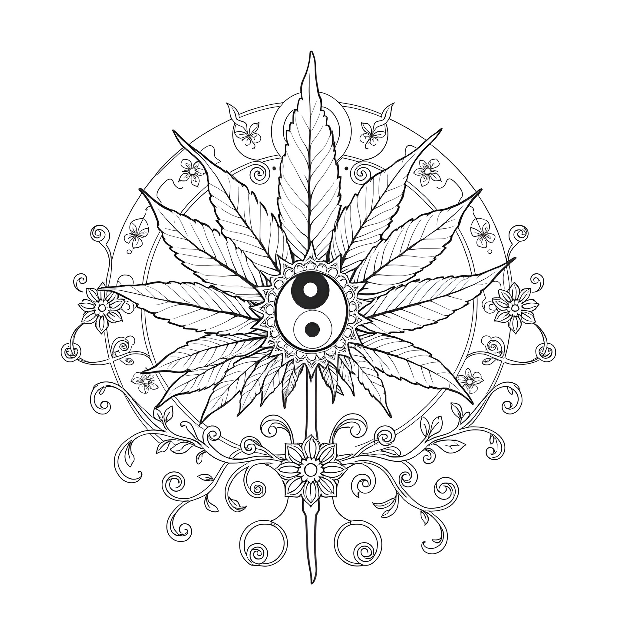 Best Cannabis Coloring Pages (Free Printable PDF)