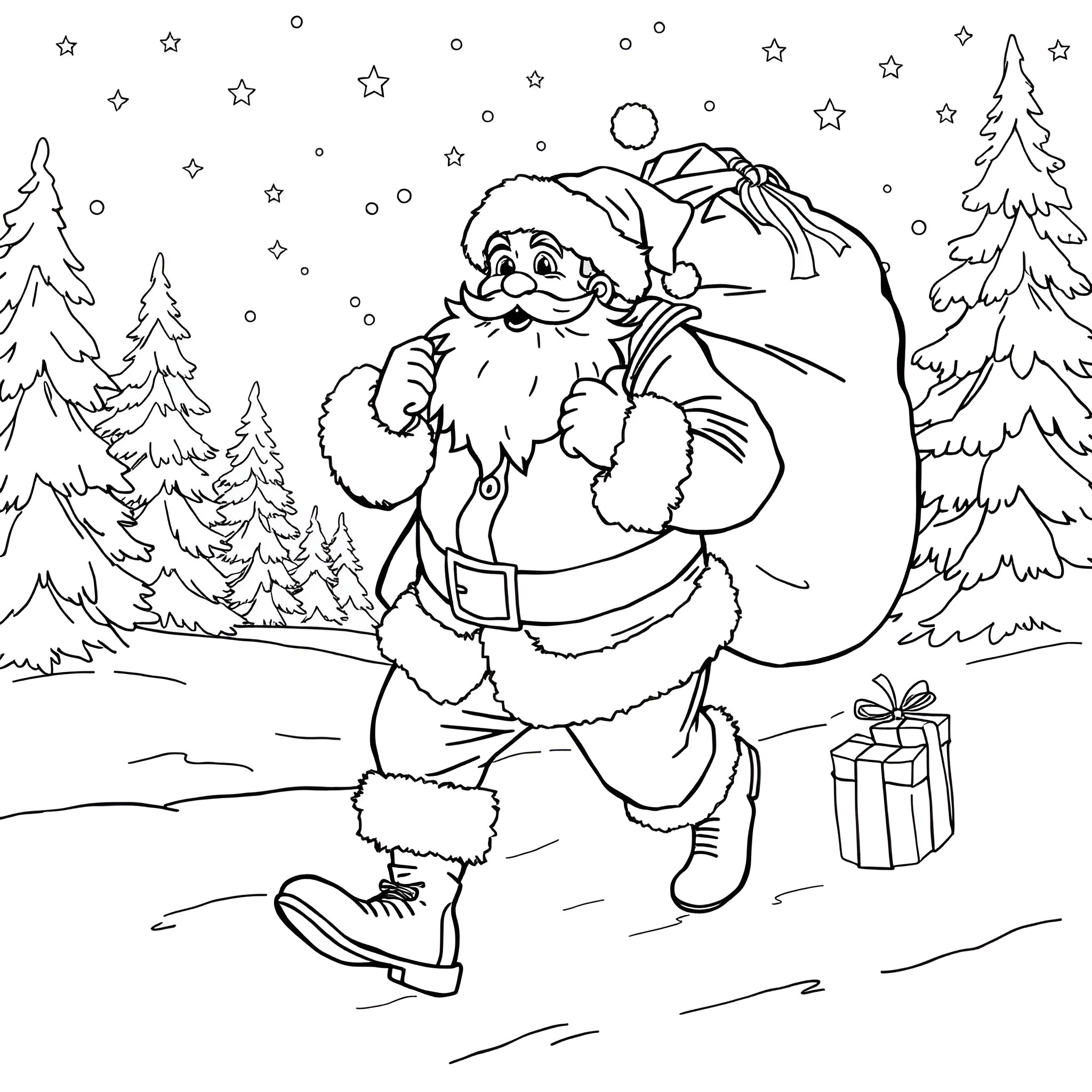 136 Best Santa Claus Coloring Pages (Free Printable PDFs)