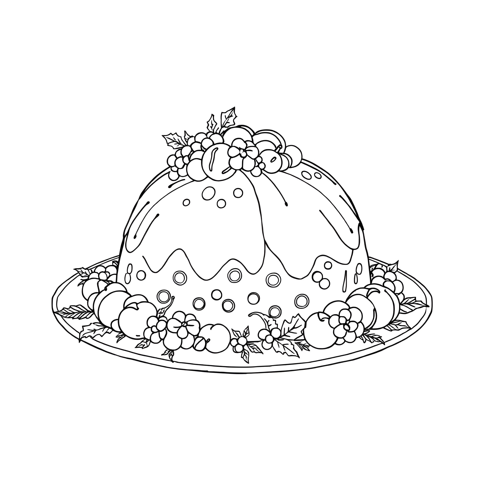 2 Best Fruitcake Coloring Pages (Free Printable PDFs)