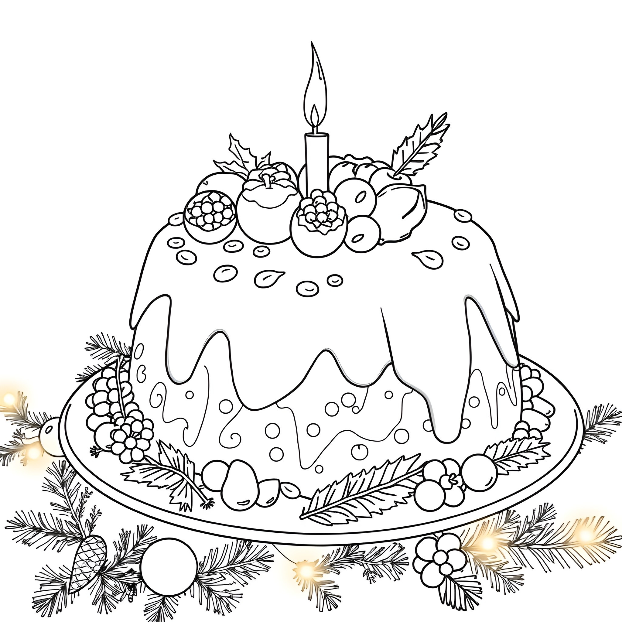 2 Best Fruitcake Coloring Pages (Free Printable PDFs)