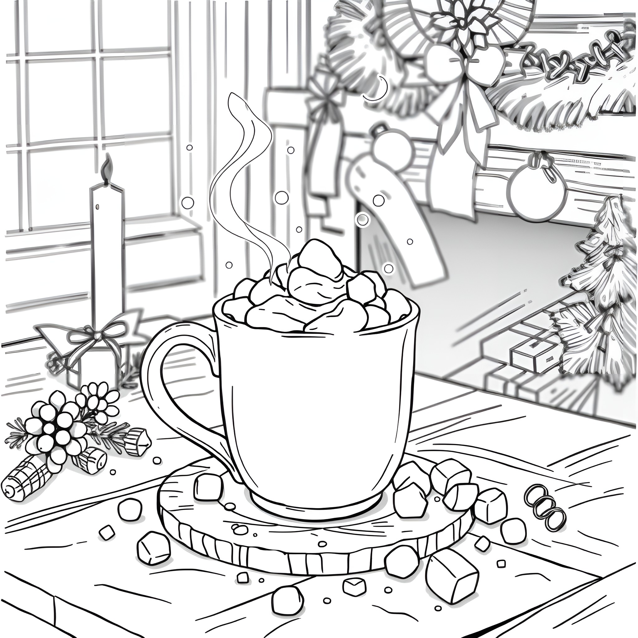 2 Best Hot Chocolate Coloring Pages (Free Printable PDFs)