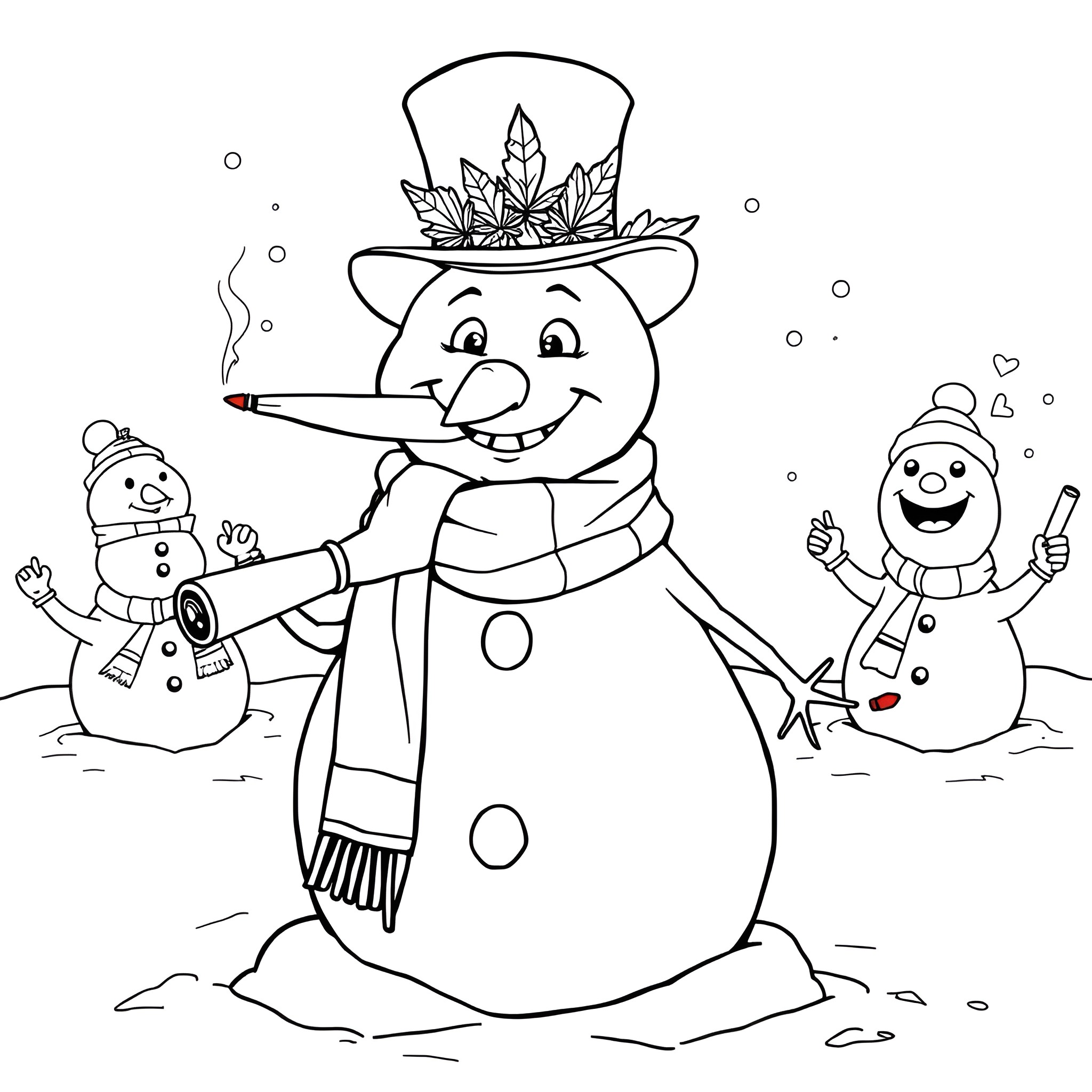 13 Best Snowman Coloring Pages (Free Printable PDFs)