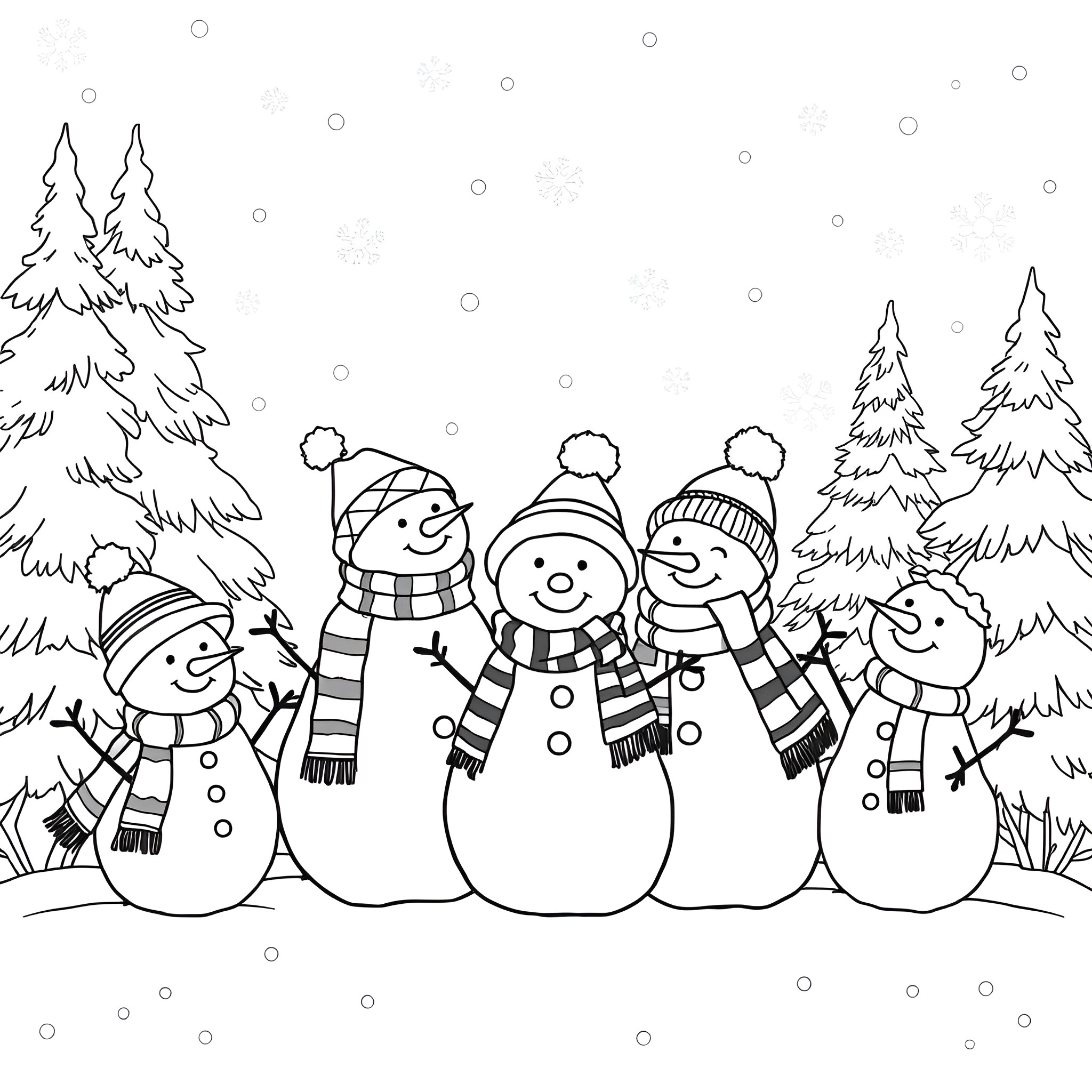 13 Best Snowman Coloring Pages (Free Printable PDFs)