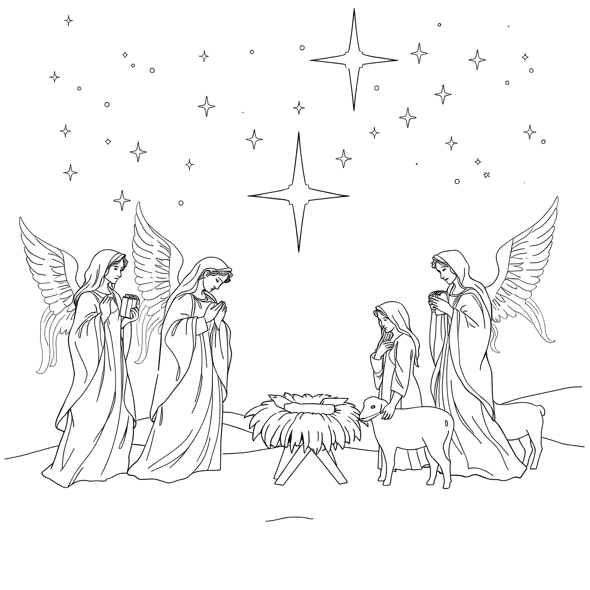 78 Best Angel Coloring Pages (Free Printable PDFs)