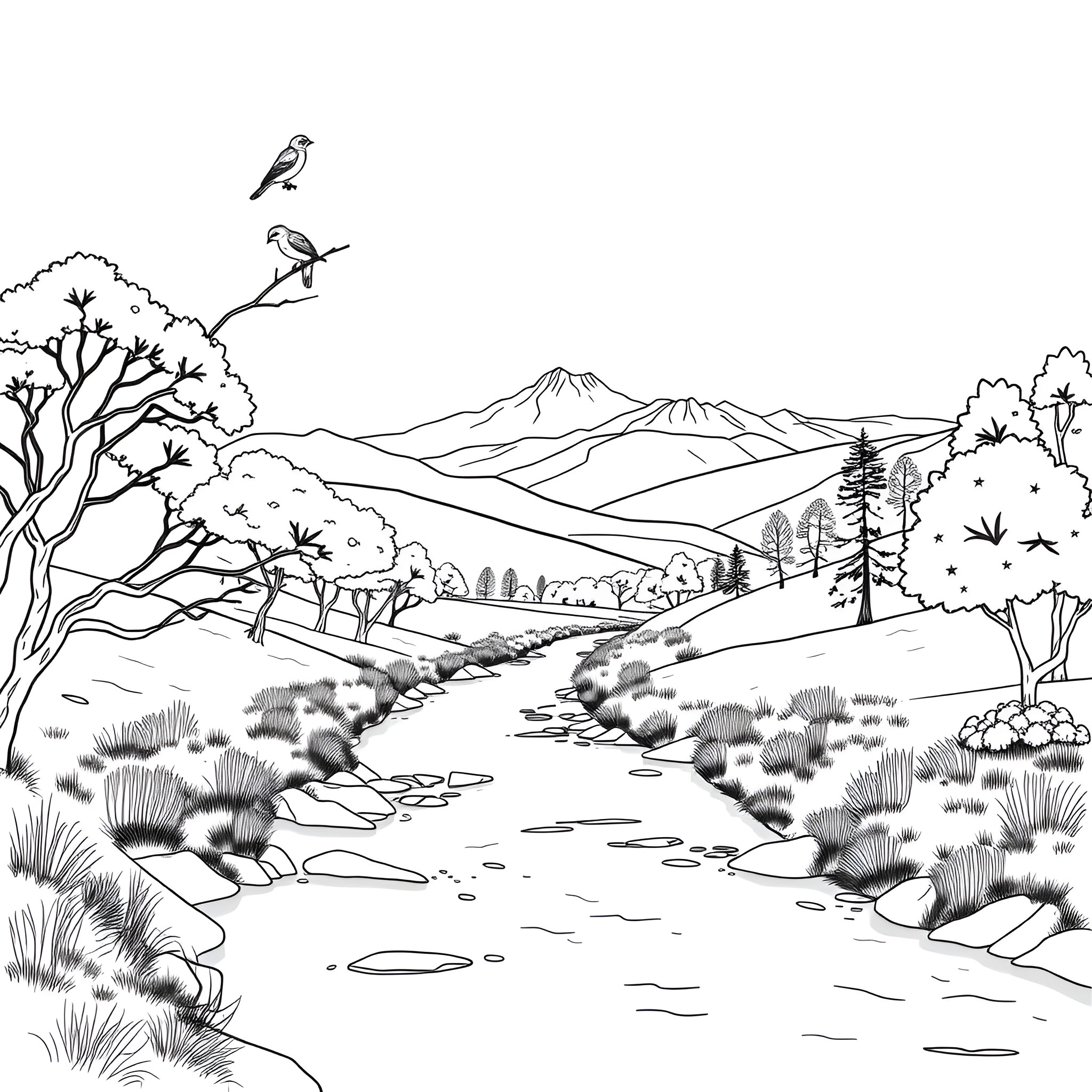 Best Nature Coloring Pages (Free Printable PDF)