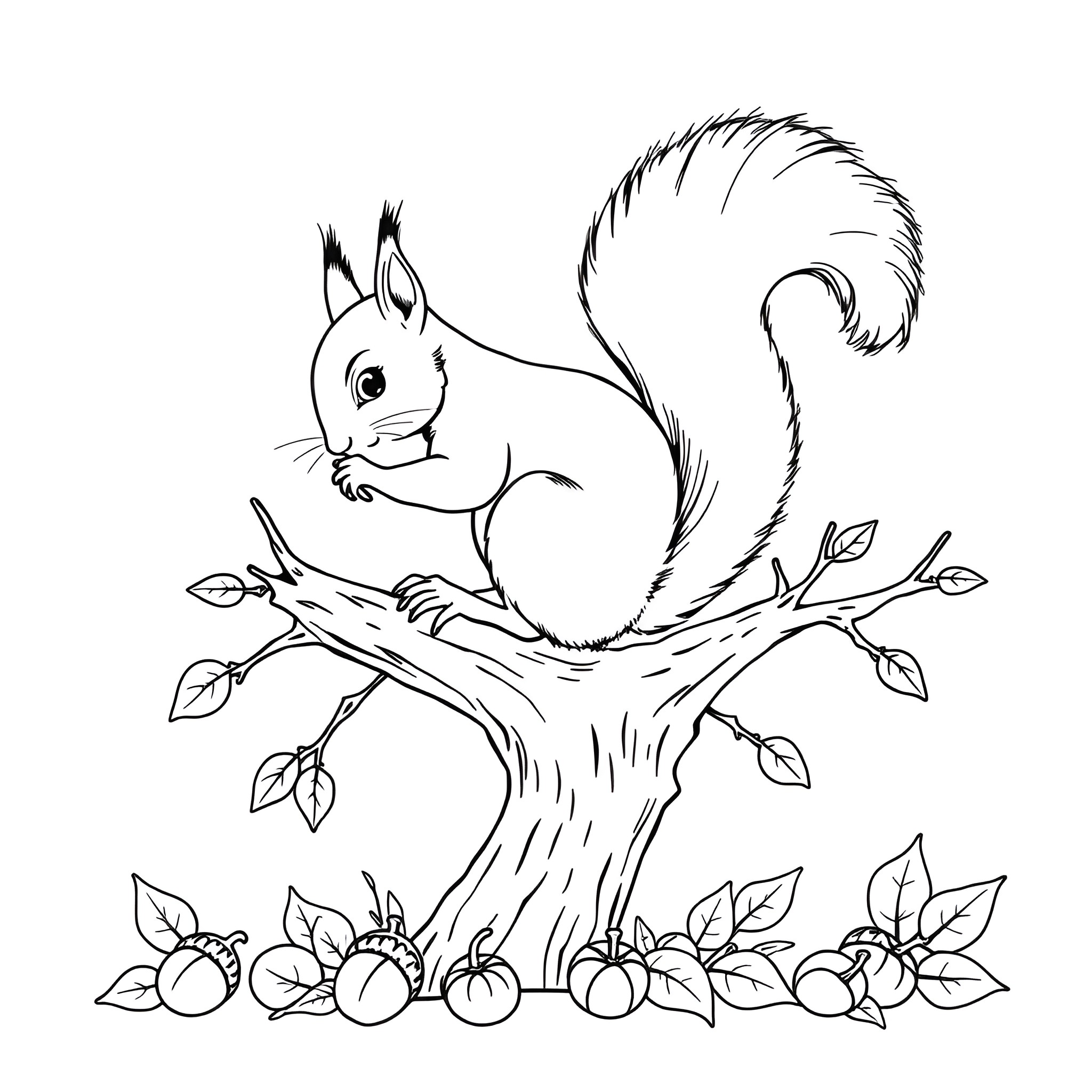 39 Best Squirrel Coloring Pages (Free Printable PDFs)