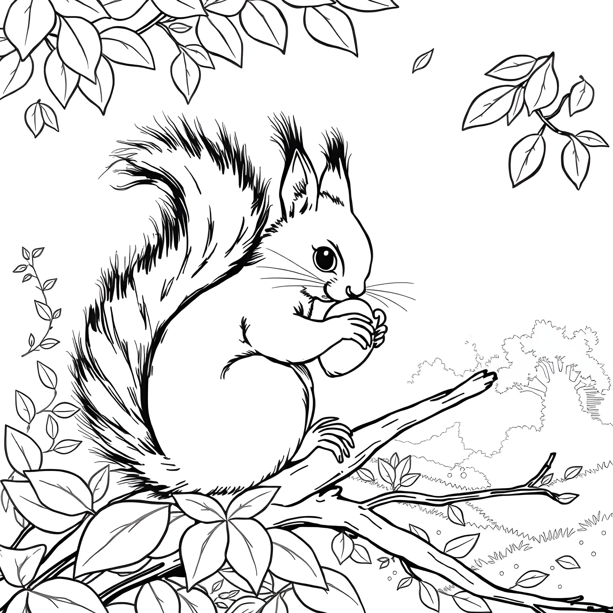 39 Best Squirrel Coloring Pages (Free Printable PDFs)