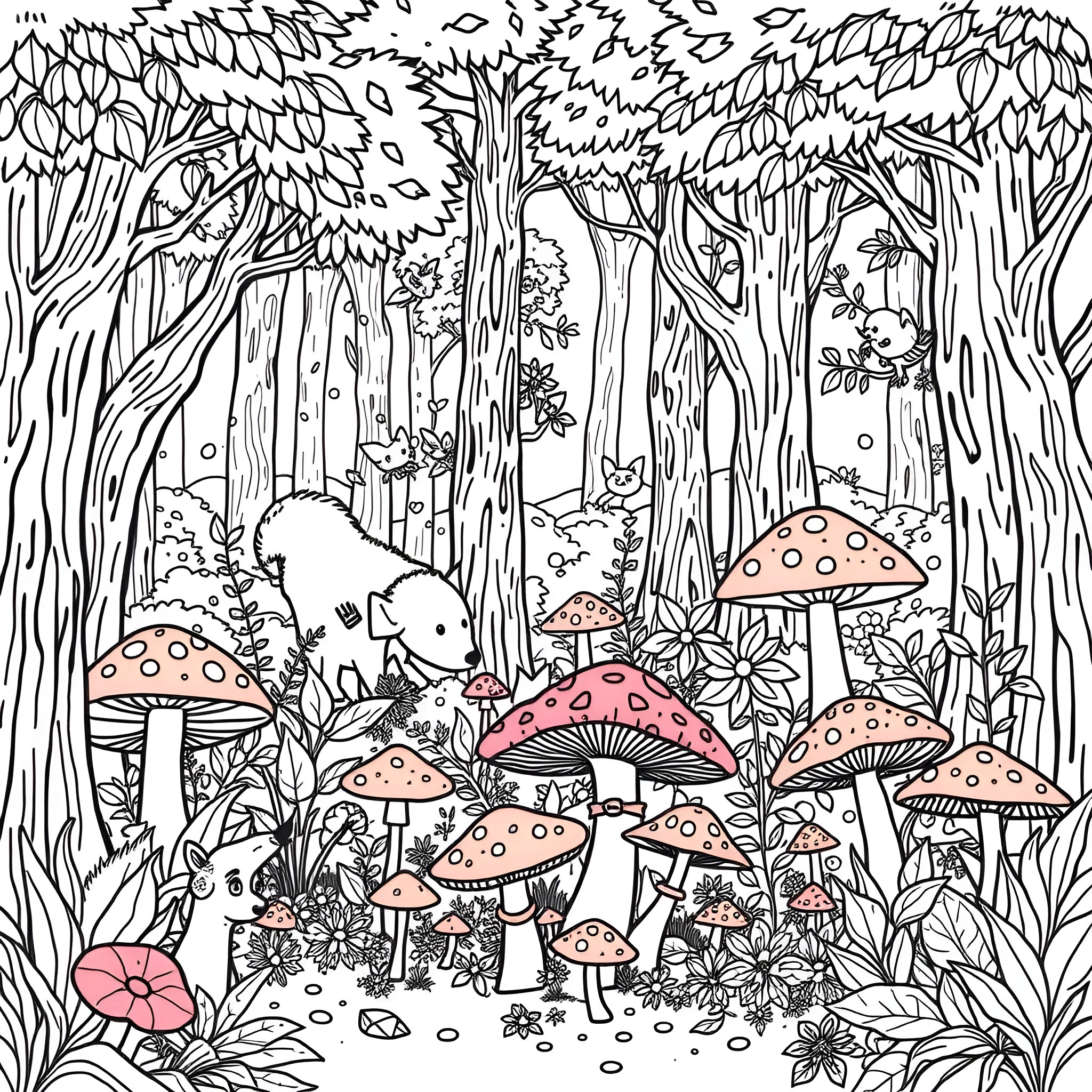154 Best Forest Coloring Pages (Free Printable PDFs)