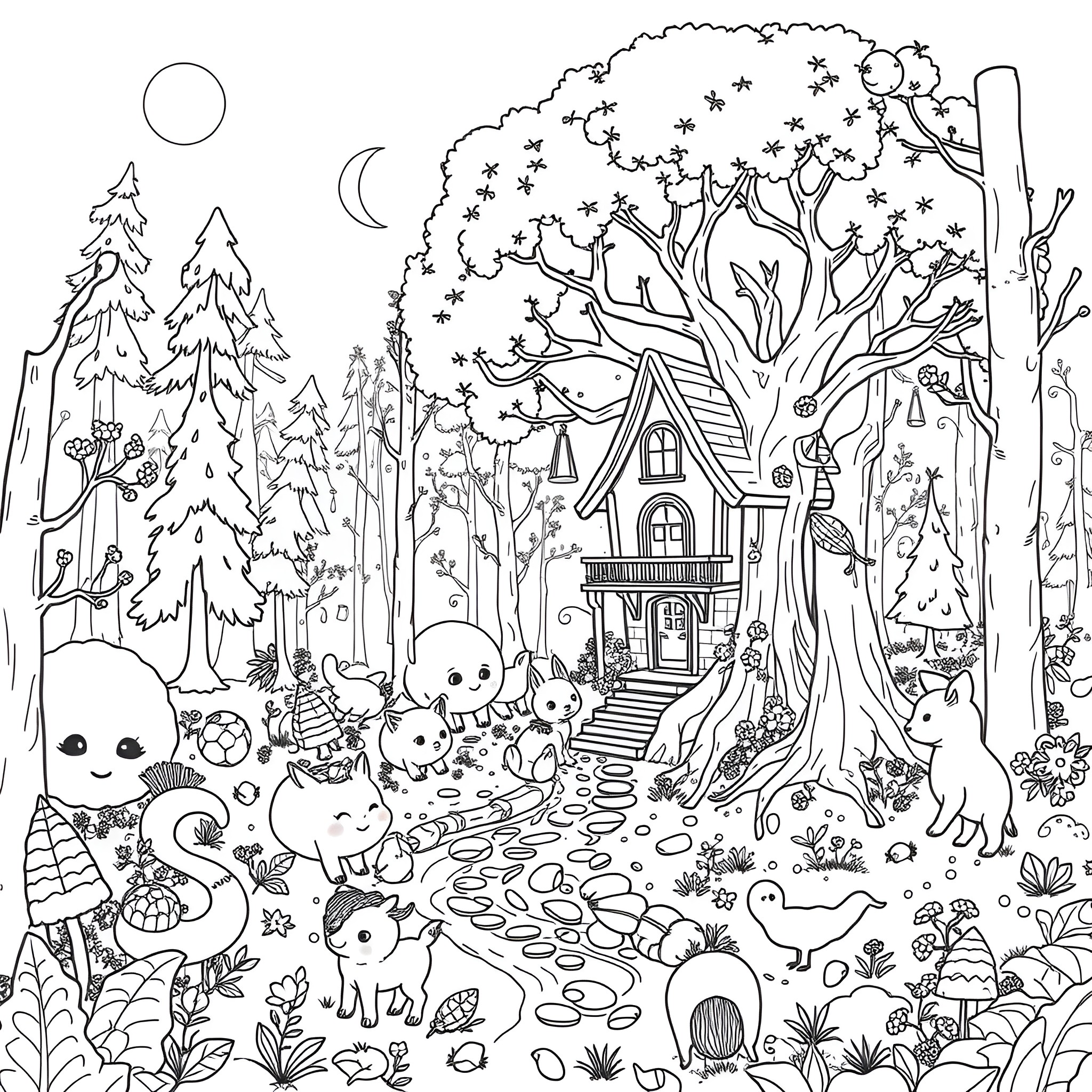 84 Best Forest Coloring Pages (Free Printable PDFs)