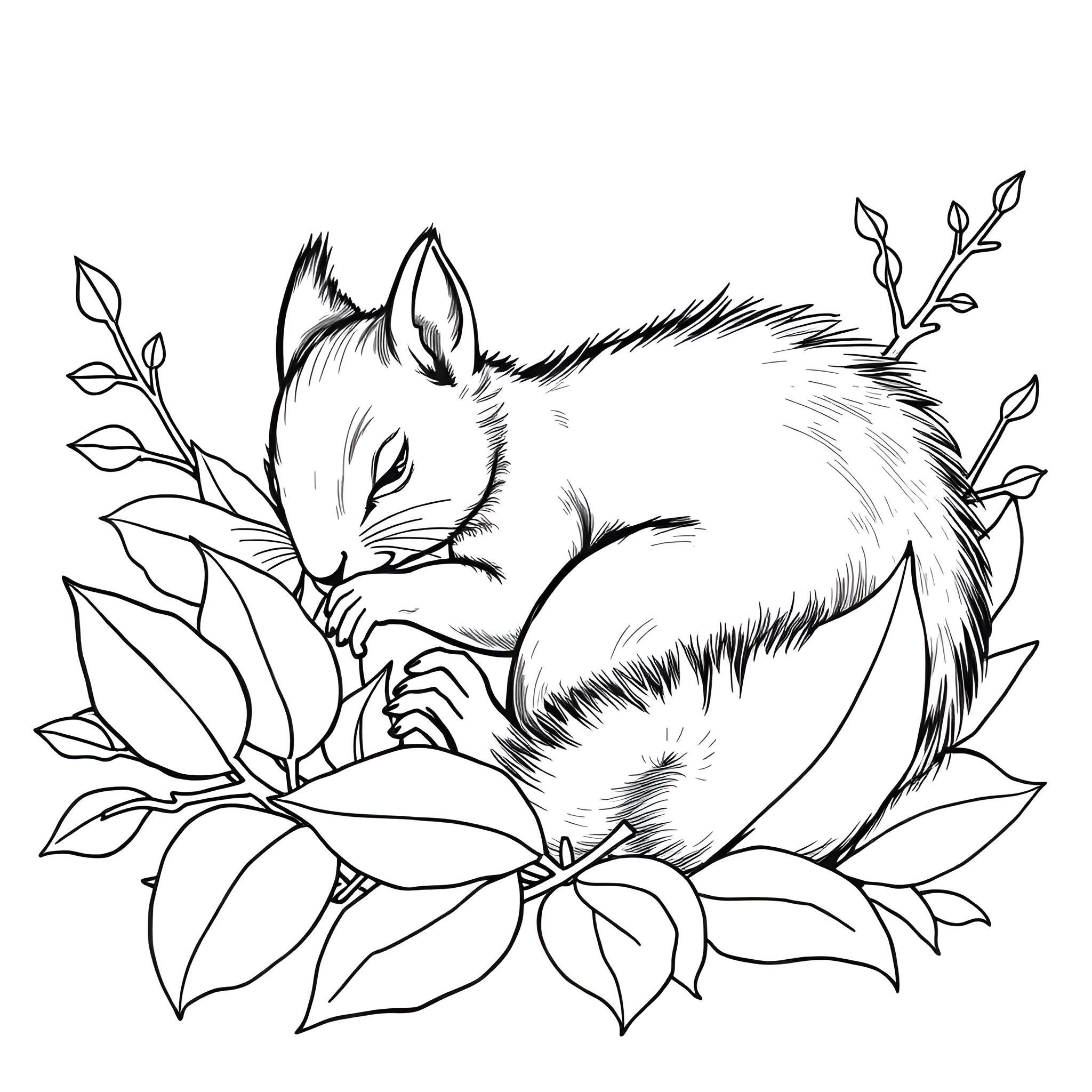 210 Best Squirrel Coloring Pages (Free Printable PDFs)
