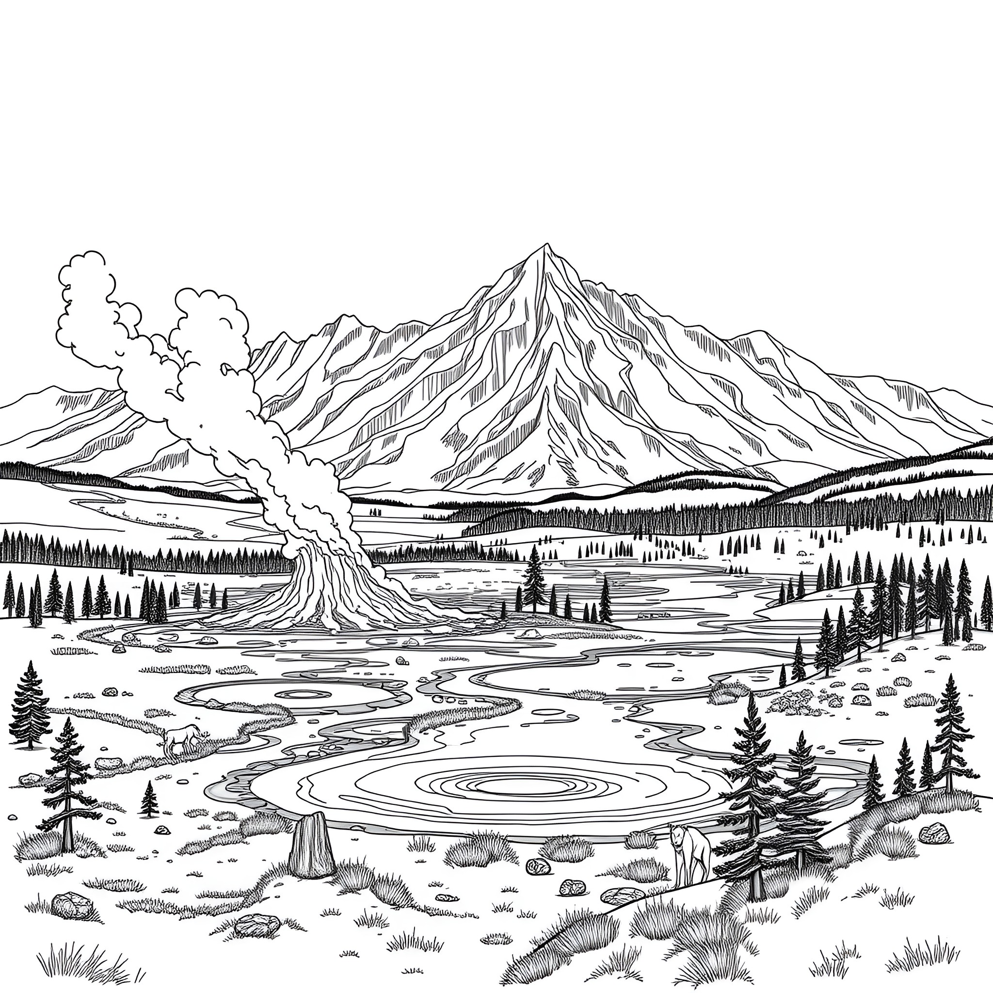 Best Yellowstone Coloring Pages (Free Printable PDF)
